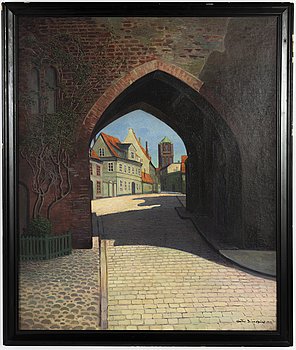 Arthur Bianchini, oil on canvas, signed and dated 1910. - Bukowskis