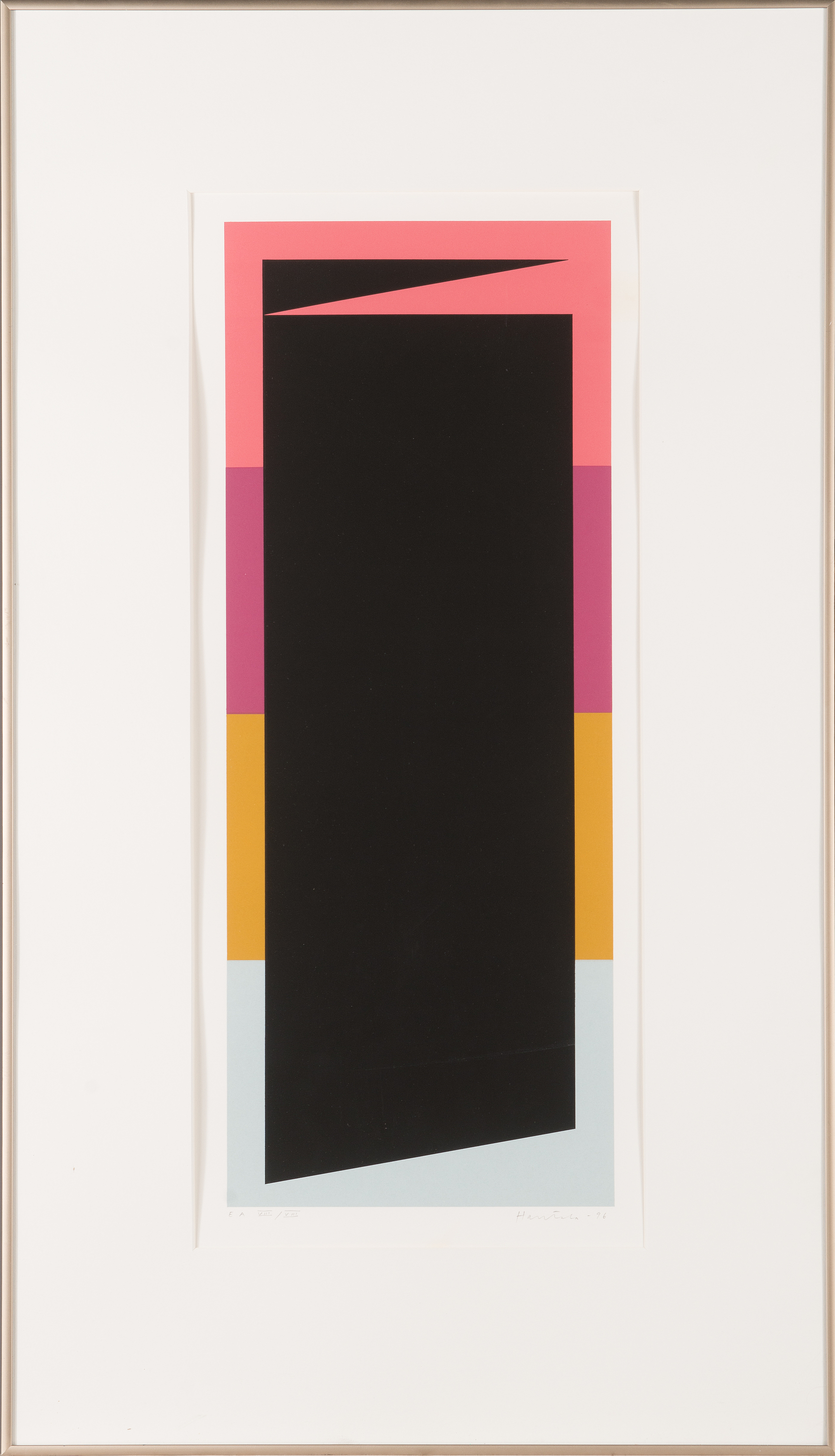 Jorma Hautala, serigrafia, signeerattu ja päivätty -96, merkitty EA ...