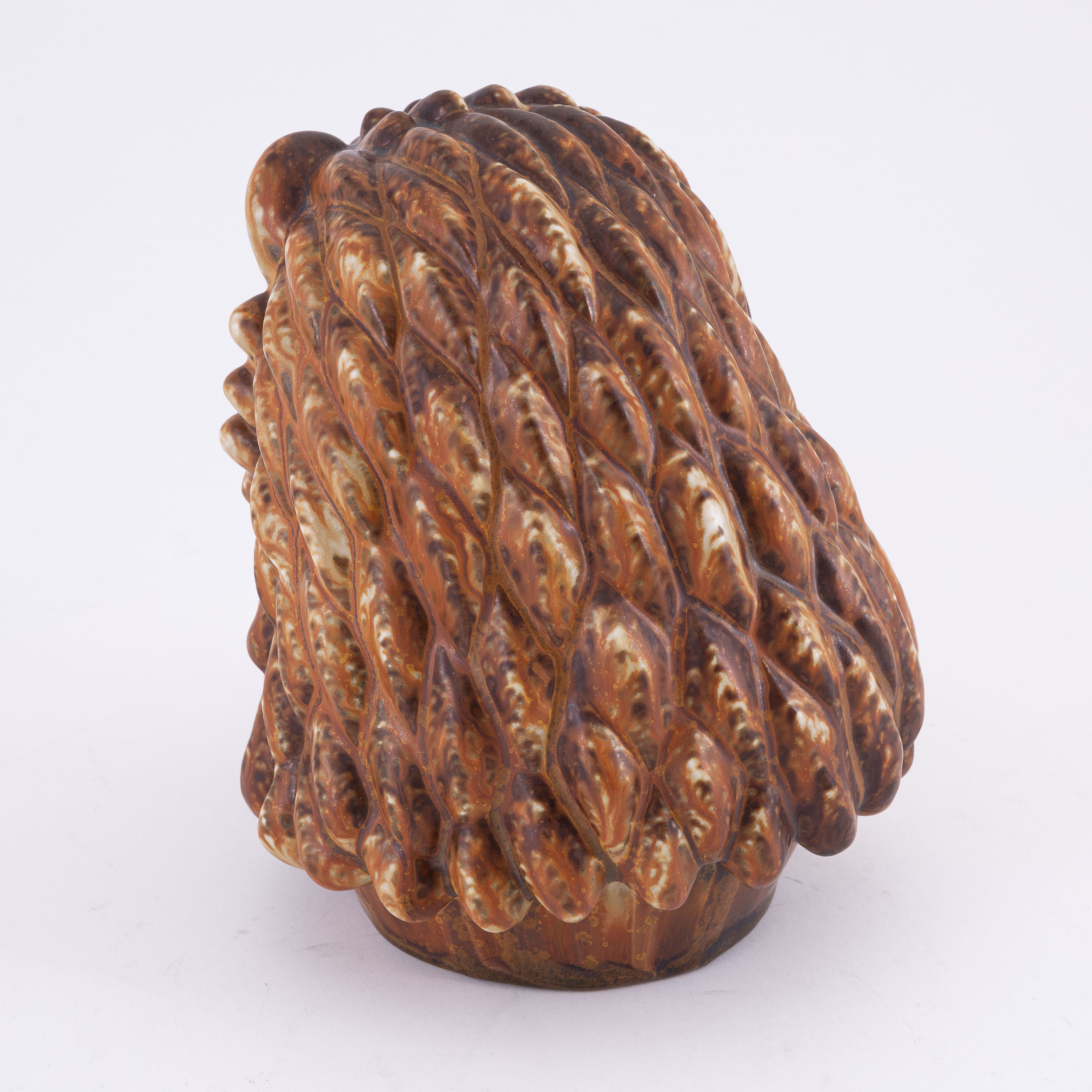 Gunnar Nylund, skulptur, lejonhuvud, Rörstrand 1950-60-tal. - Bukowskis