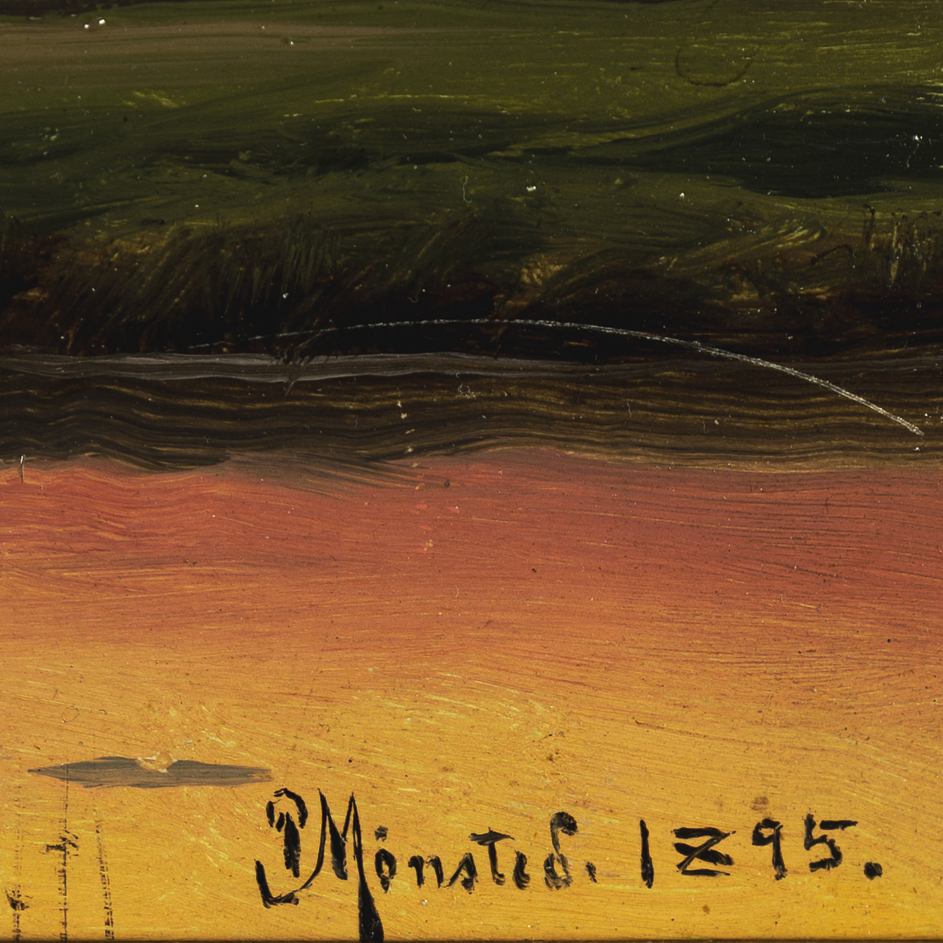 Peder Mork Mönsted, oil on canvas, signed and dated 1895. - Bukowskis