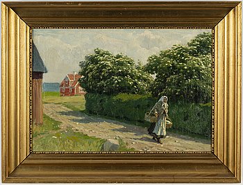 Paul Fischer, oil on canvas, signed and dated 1915. - Bukowskis