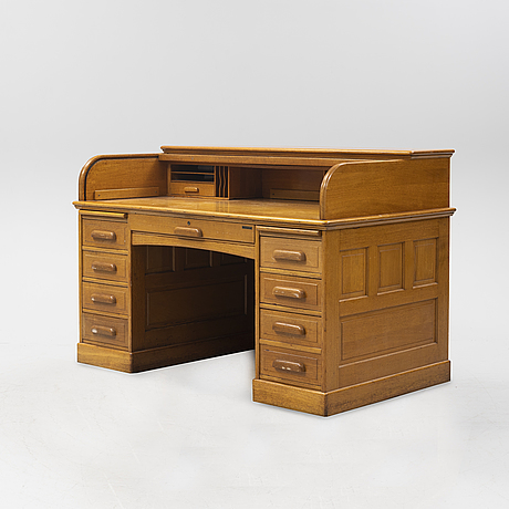 A desk with roller shutter, Åtvidabergs Snickerifabrik, mid 20th ...