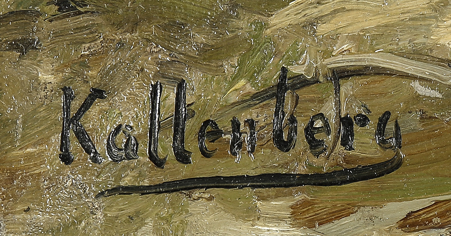 Anders Kallenberg, oil on canvas, signed. - Bukowskis