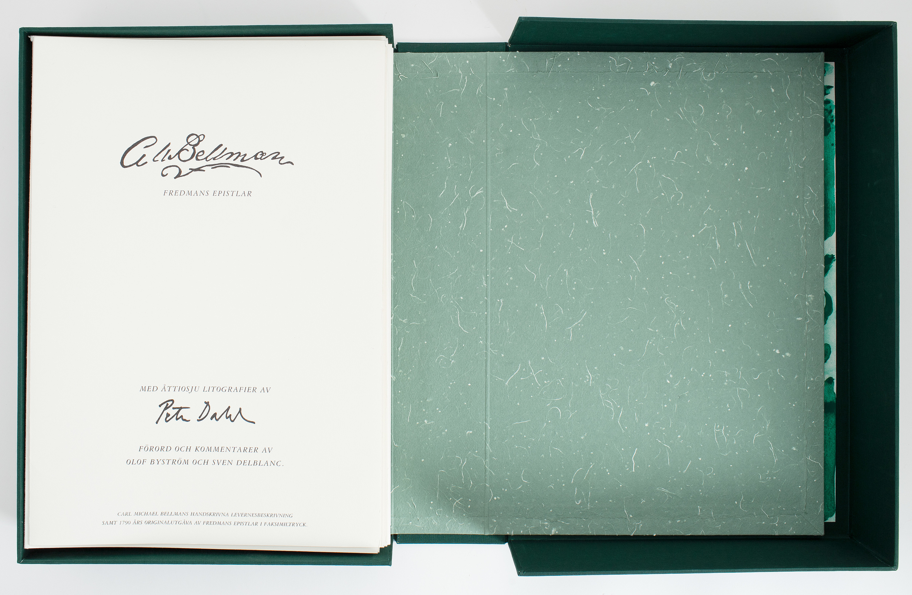 Peter Dahl, mapp, "Fredmans epistlar", 87 litografier, signerade EA ...