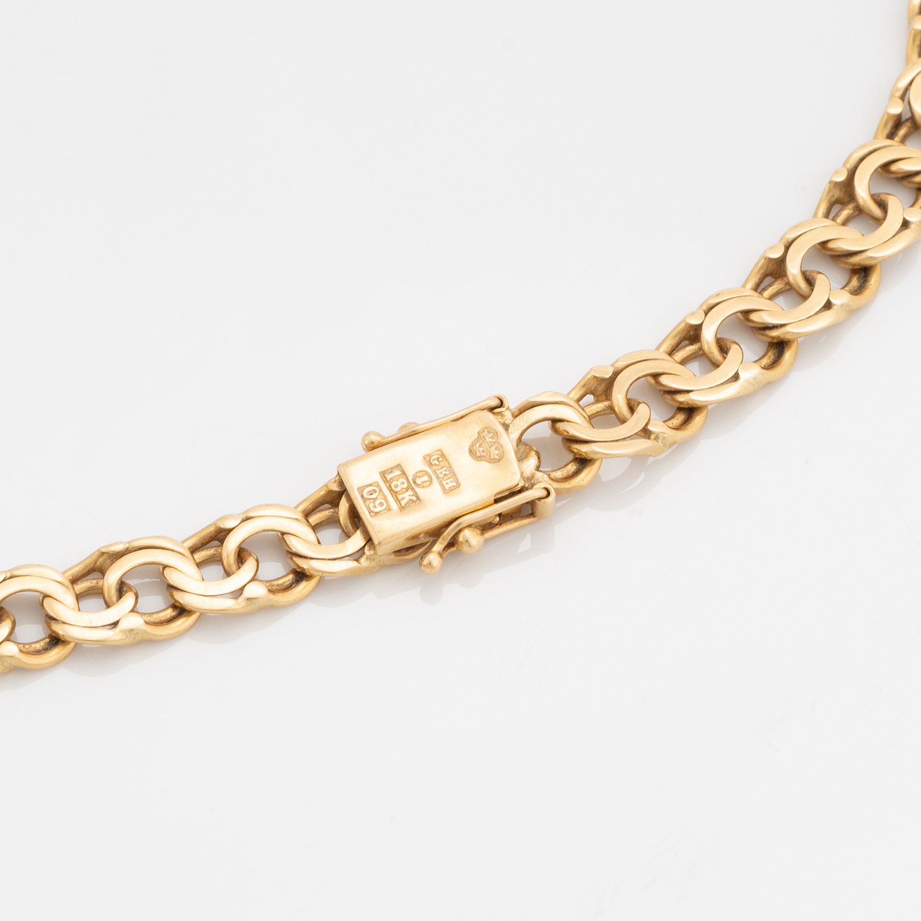 18K gold necklace. - Bukowskis