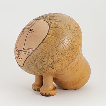 Lisa Larson, a stoneware sculpture, 'Lejon Maxi' Gustavsberg. - Bukowskis