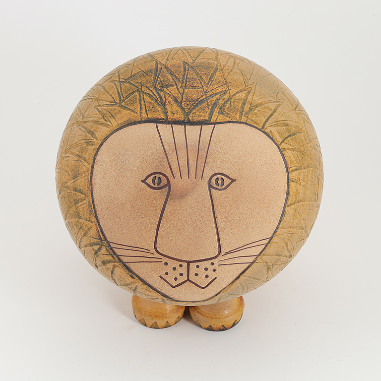 Lisa Larson, a stoneware sculpture, 'Lejon Maxi' Gustavsberg. - Bukowskis
