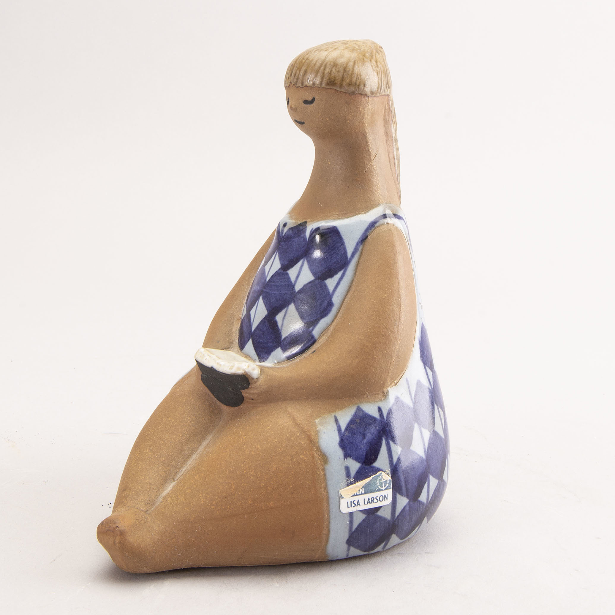 Lisa Larson, the figure, stoneware, "Amalia", from the series "ABC-flickorna", Gustavsberg ...