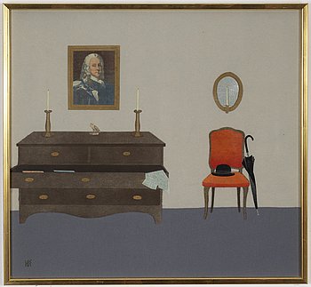 Wibeke Beck-Friis, textile work, signed. - Bukowskis