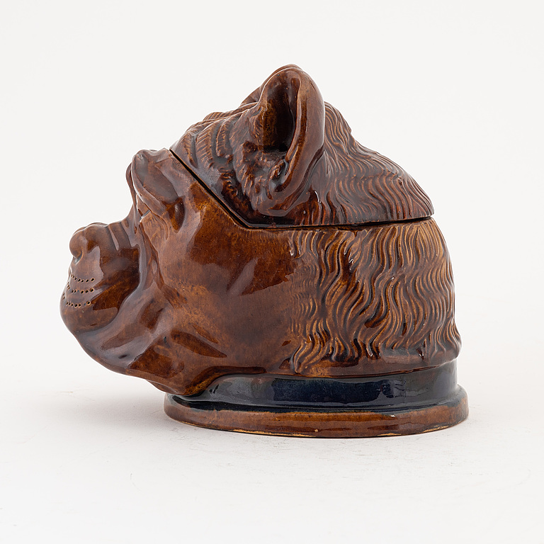 Albin Hamberg, an earthenware tobacco jar, Höganäs, Sweden, early 20th ...