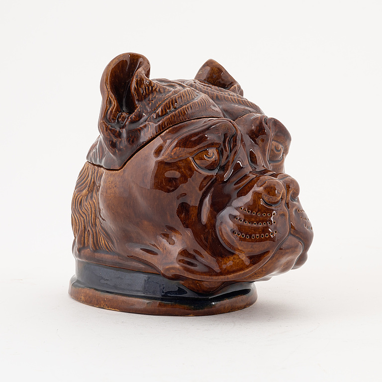 Albin Hamberg, an earthenware tobacco jar, Höganäs, Sweden, early 20th ...
