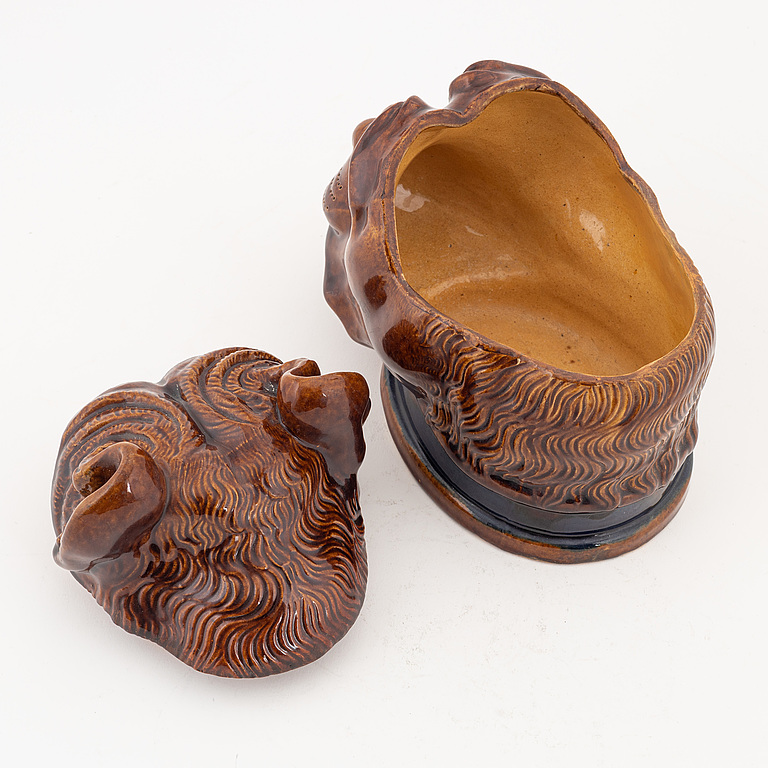 Albin Hamberg, an earthenware tobacco jar, Höganäs, Sweden, early 20th ...