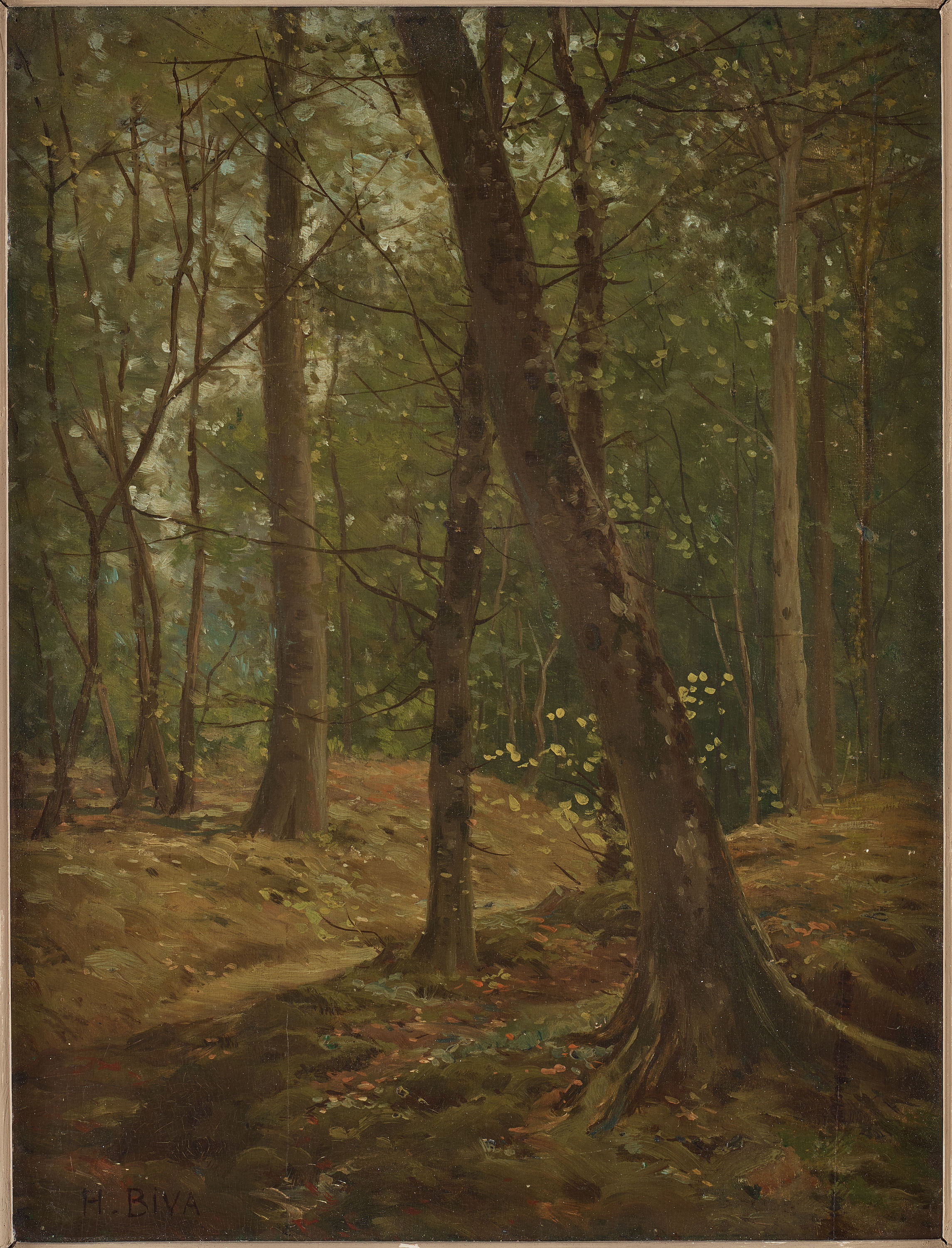 Henri Biva, oil on panel, signed. - Bukowskis