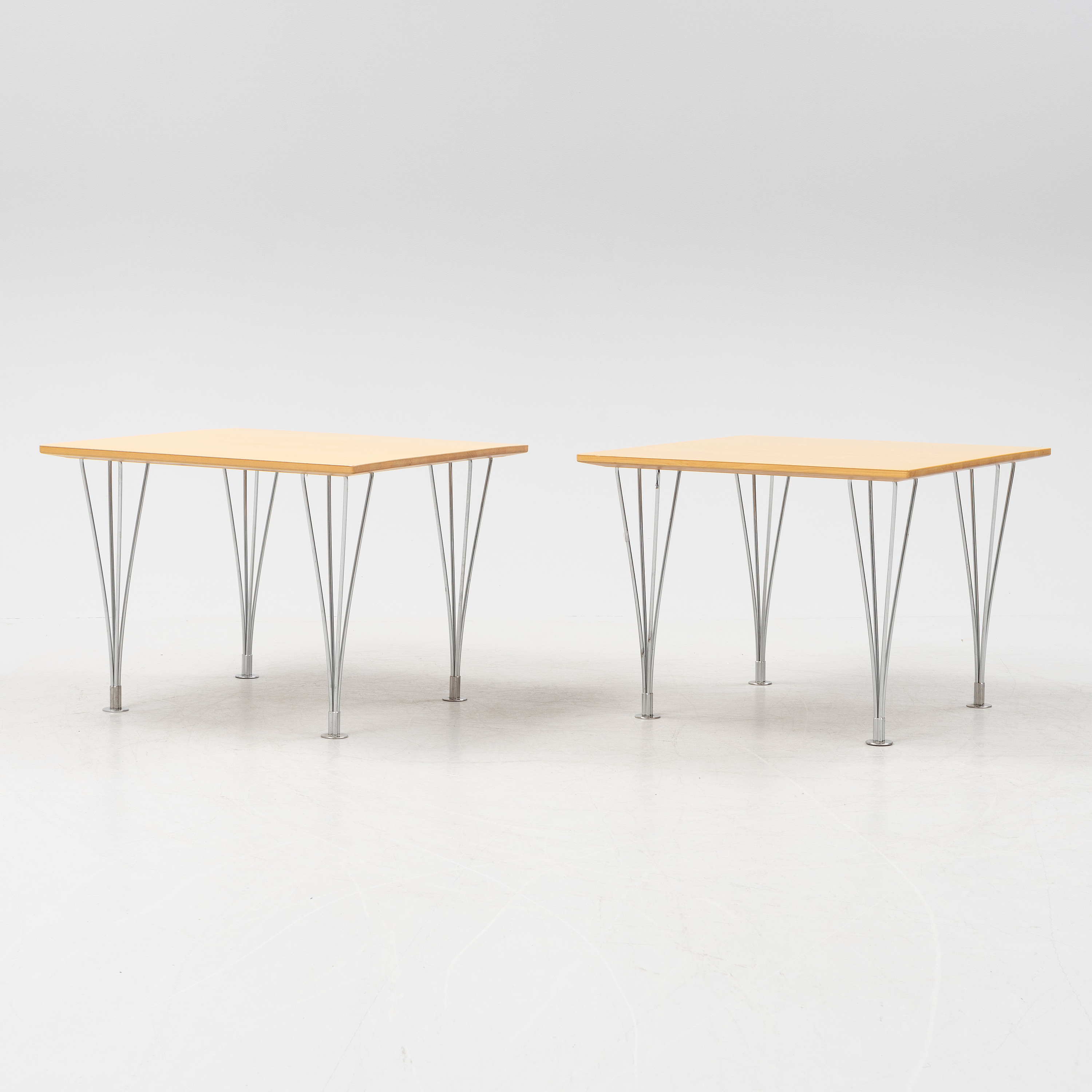 Bruno Mathsson, a pair of beech side tables, Bruno Mathsson ...
