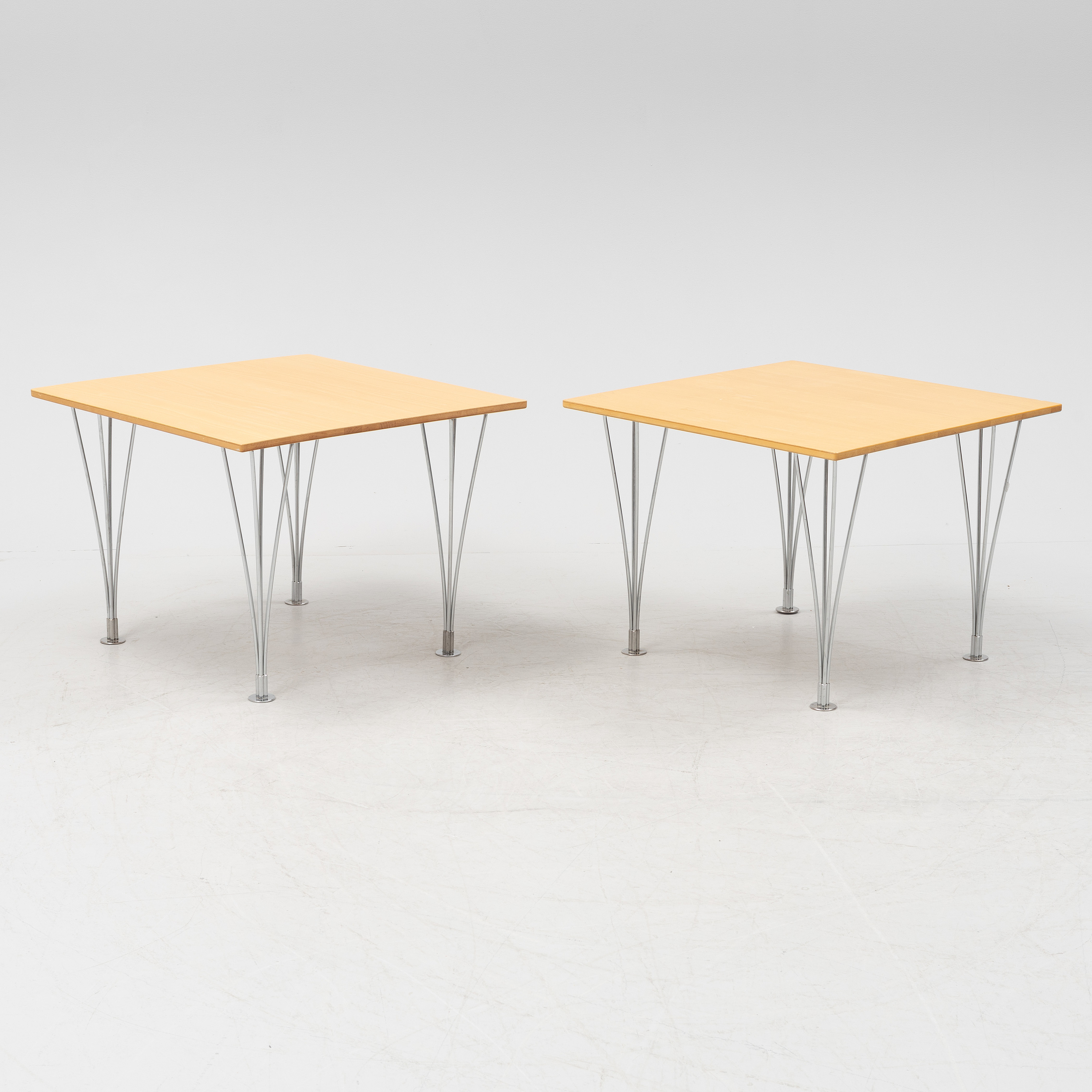 Bruno Mathsson, a pair of beech side tables, Bruno Mathsson ...