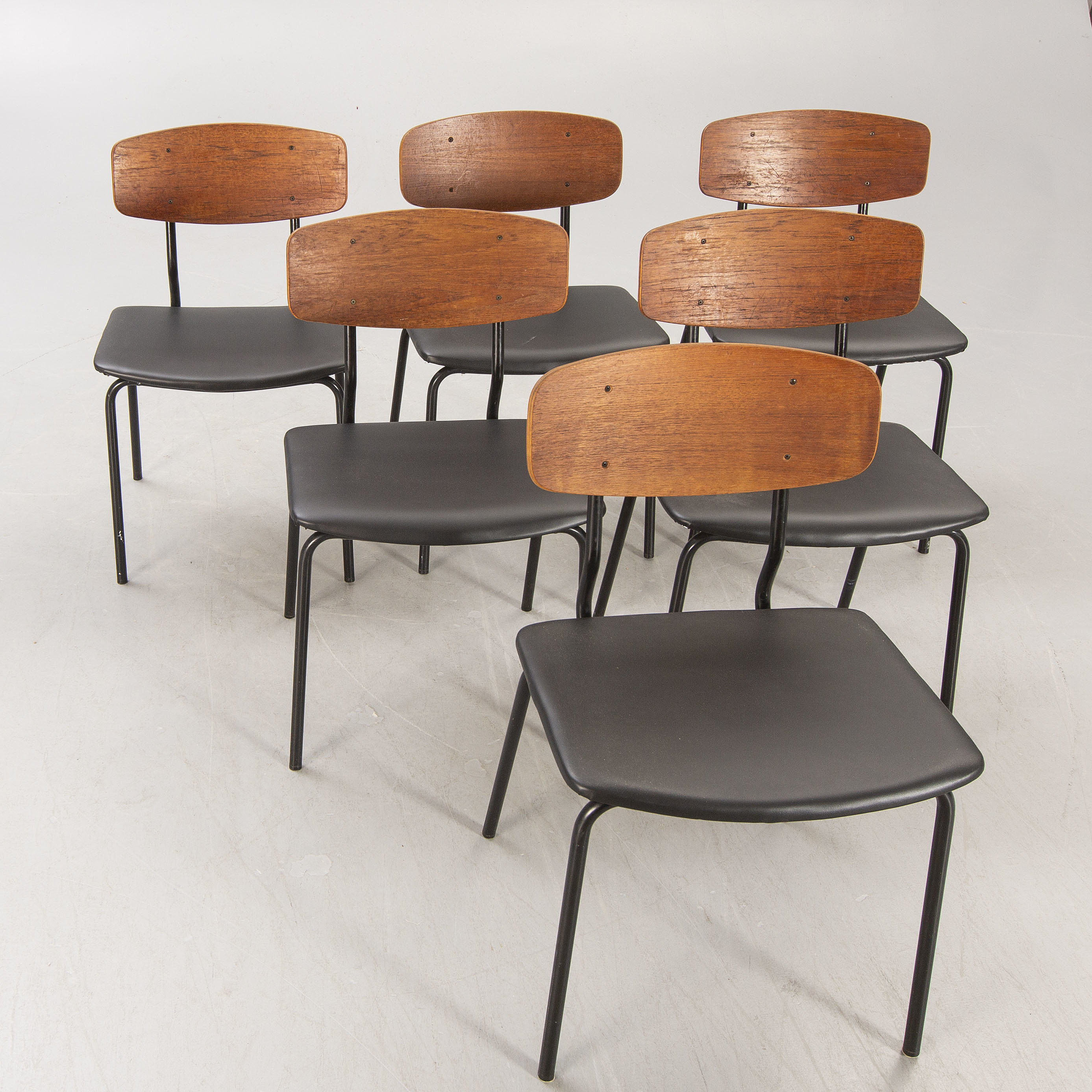 Stolar, 6 st, Danmark, 1950-tal. - Bukowskis