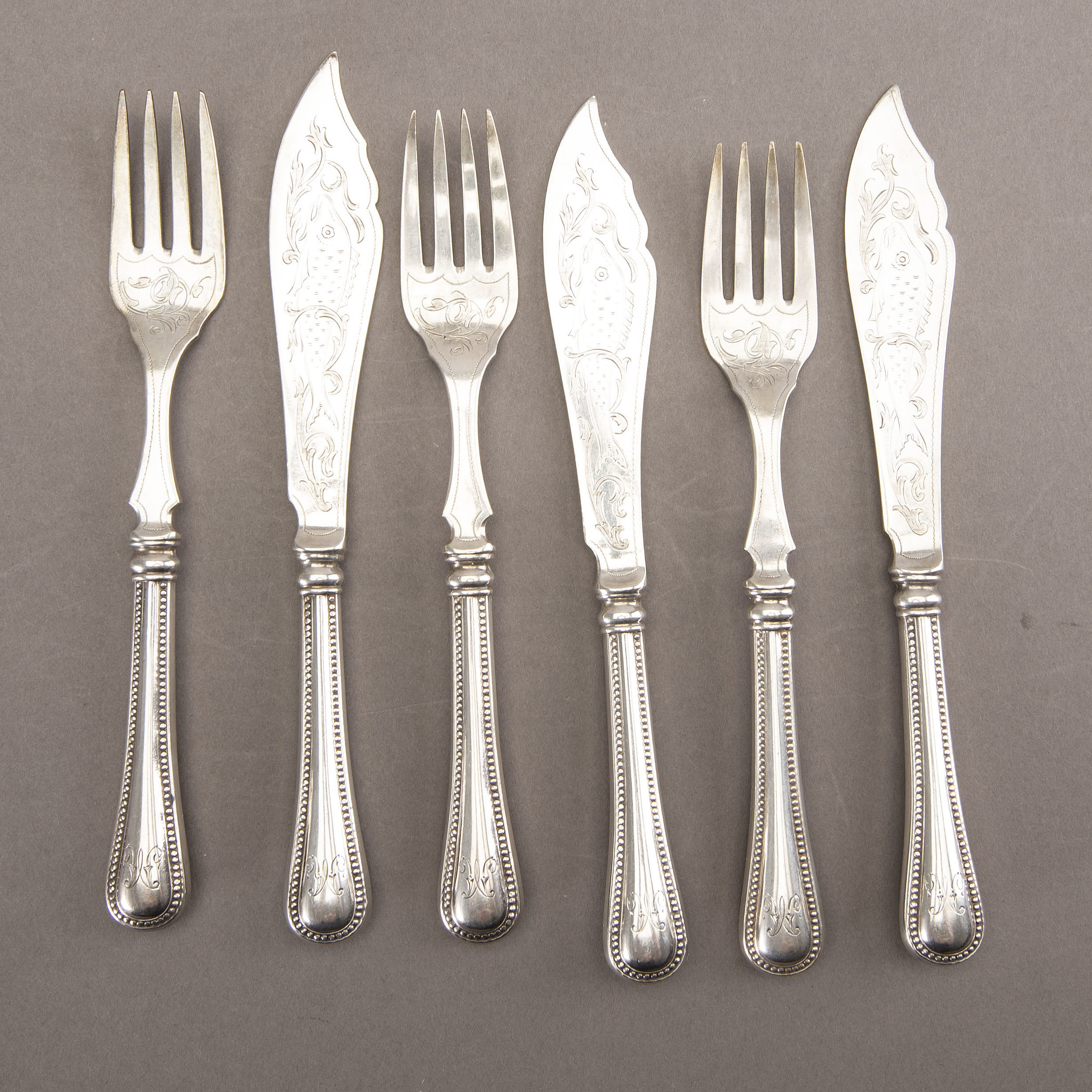 Vilhelm Christesen, bestick 16 dlr silver Köpenhamn 1906. - Bukowskis