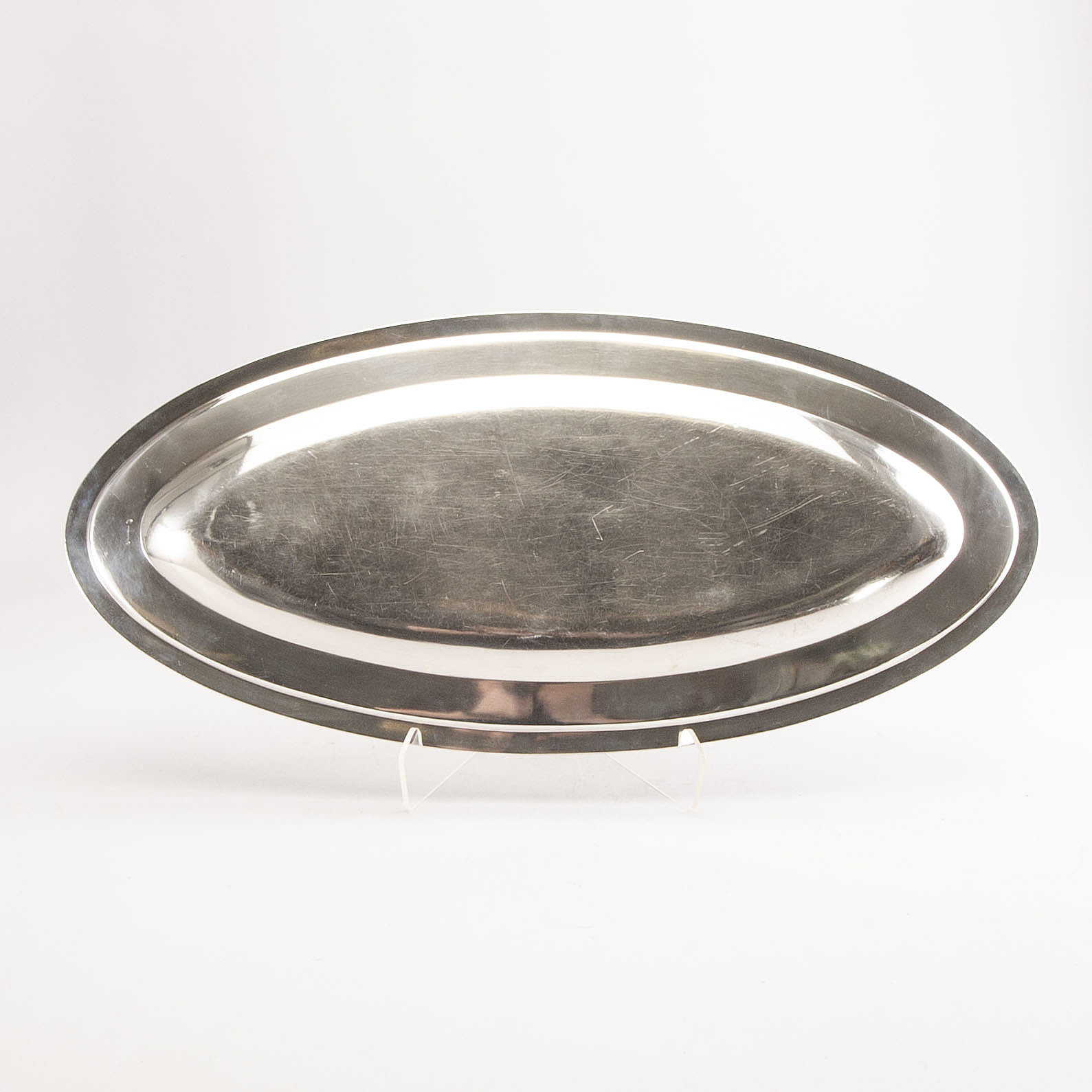 Vilhelm Christesen, serveringsfat silver Köpenhamn 1900. - Bukowskis