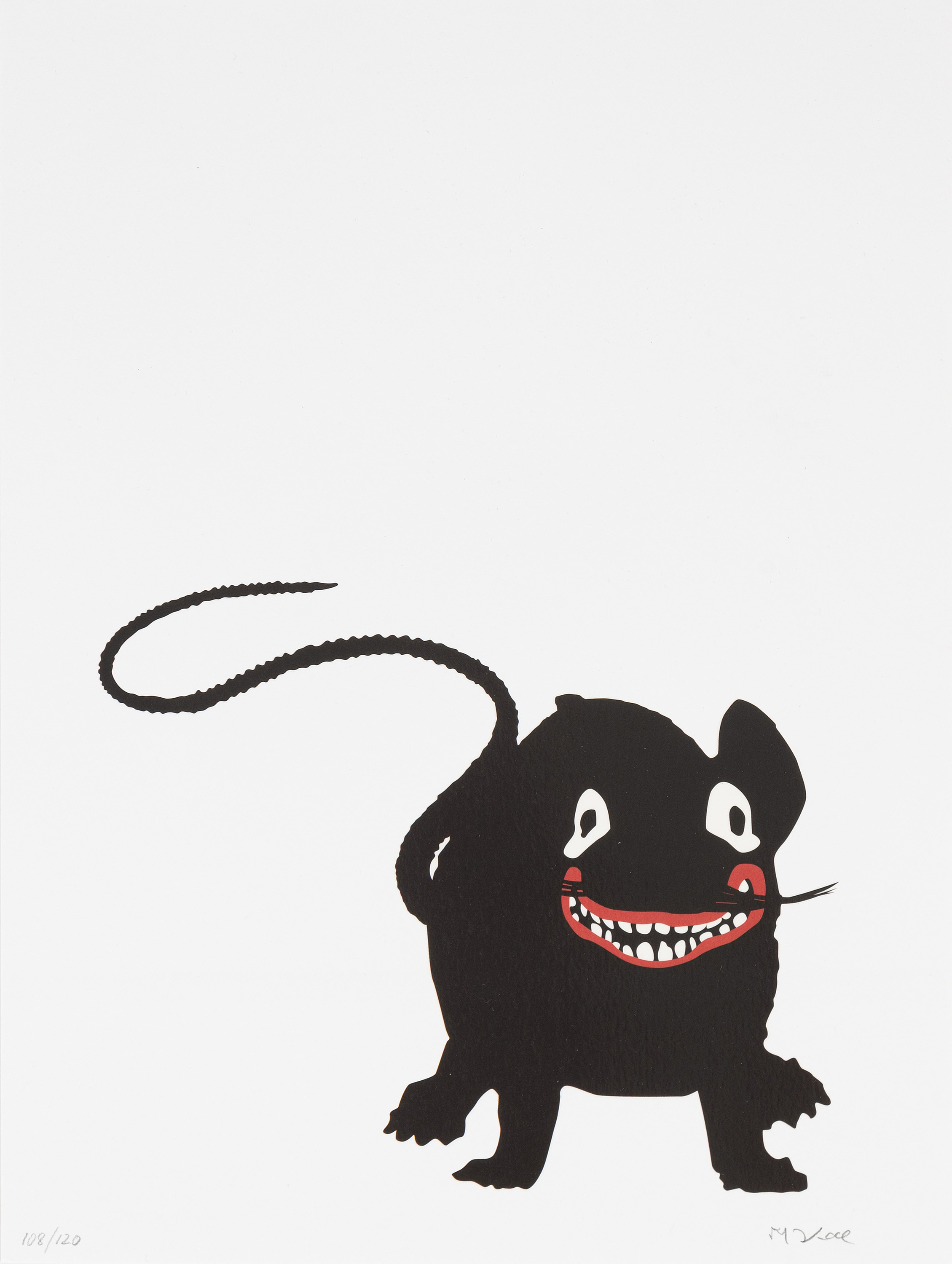 Makode Linde, litografi med UV-lack, signerad och numrerad 108/120 ...