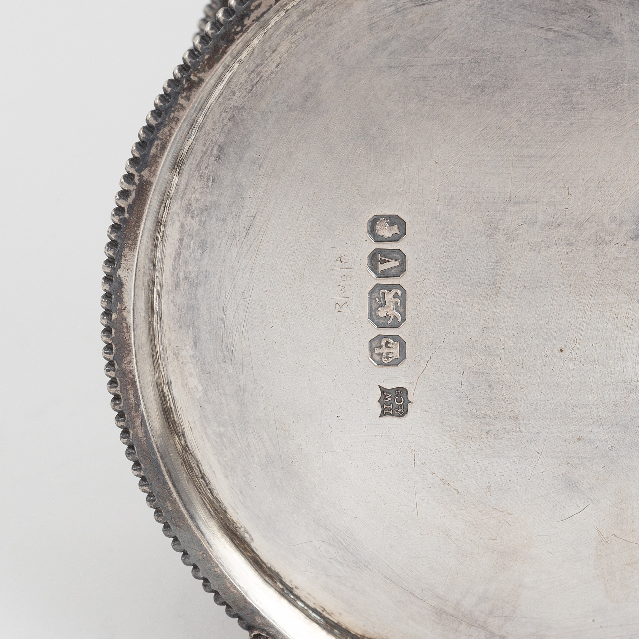 A silver bottle stand, Henry Wilkinson & Co, Sheffield, England, 1863 ...