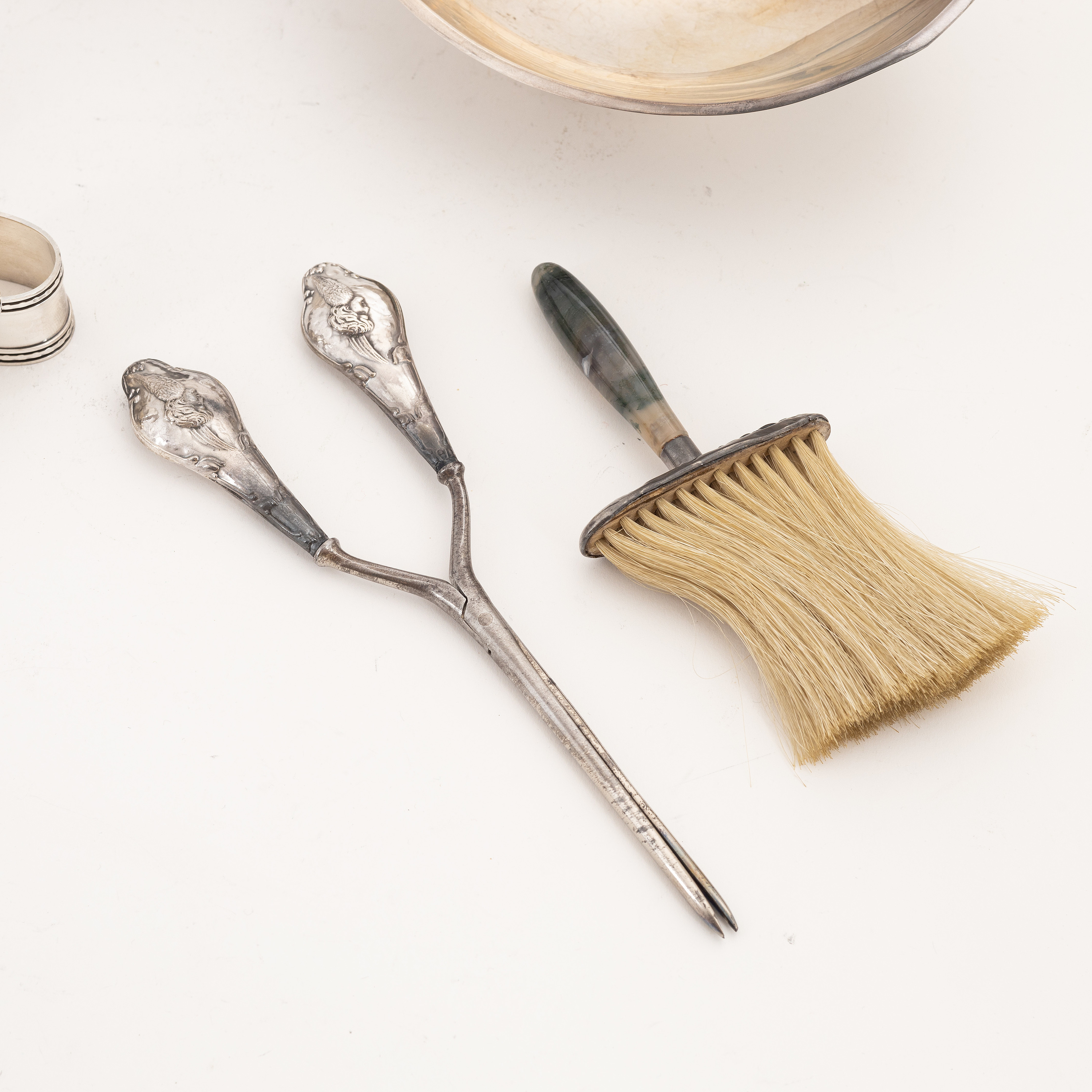 18 pieces silver, including a bowl with mark of Gustaf Janson, CG ...