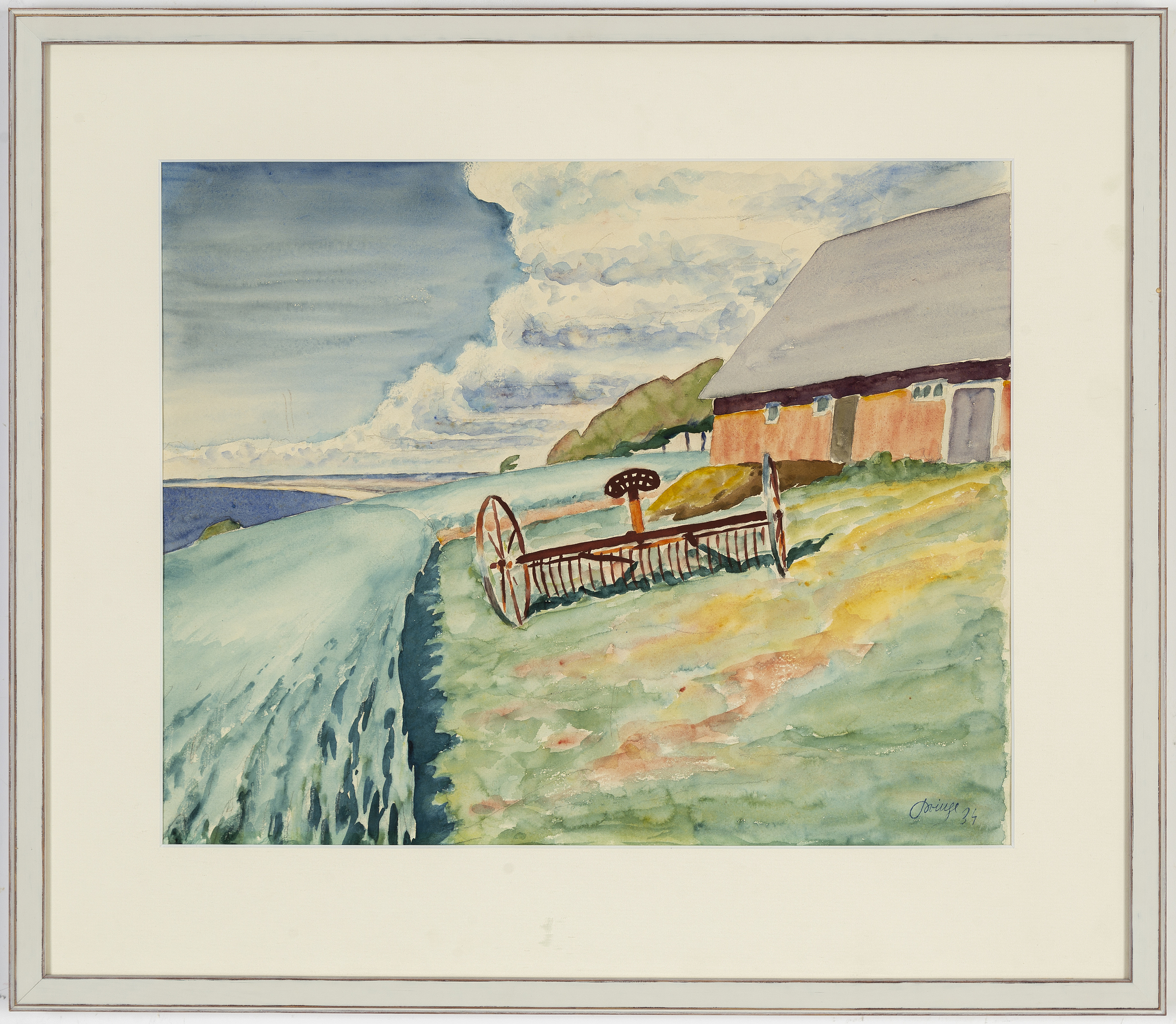 Torsten Jovinge, watercolour, signed and dated -34. - Bukowskis