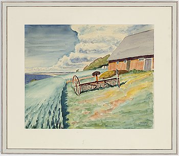 Torsten Jovinge, watercolour, signed and dated -34. - Bukowskis