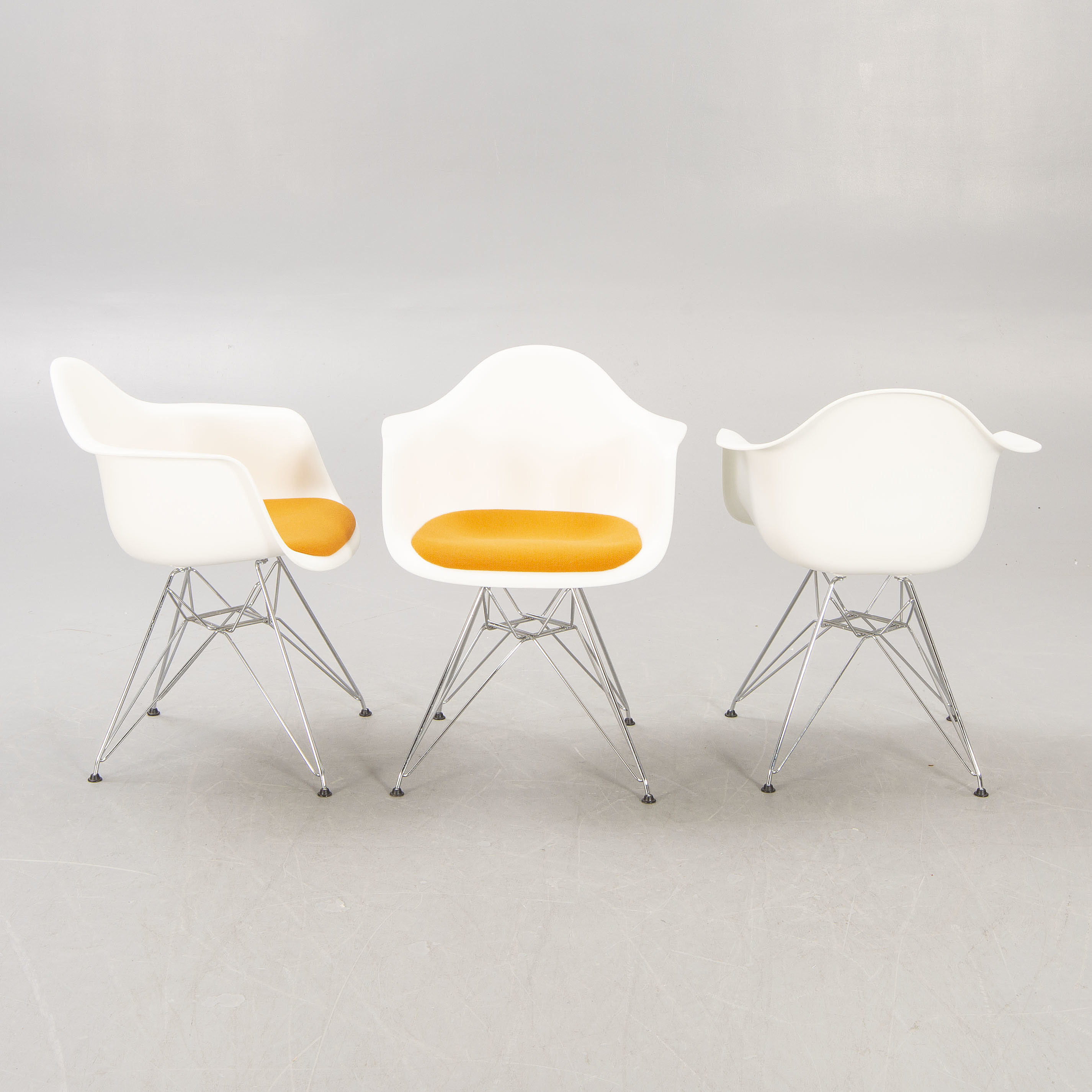 Charles and Ray Eames, chairs, 6 pcs, "Plastic Chair DAR", Vitra 2009 ...