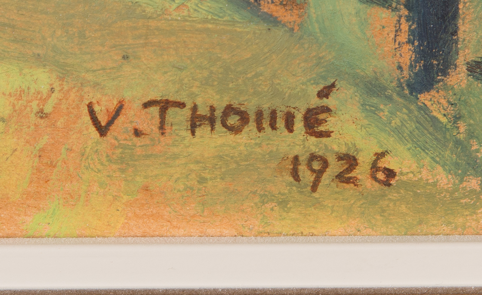 Verner Thomé, oil on board, signed and dated 1926. - Bukowskis