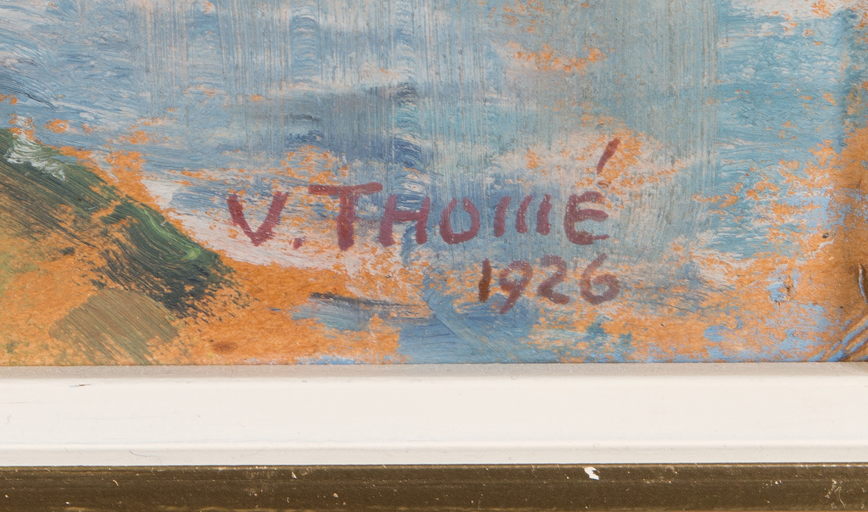 Verner Thomé, oil on board, signed and dated 1926. - Bukowskis