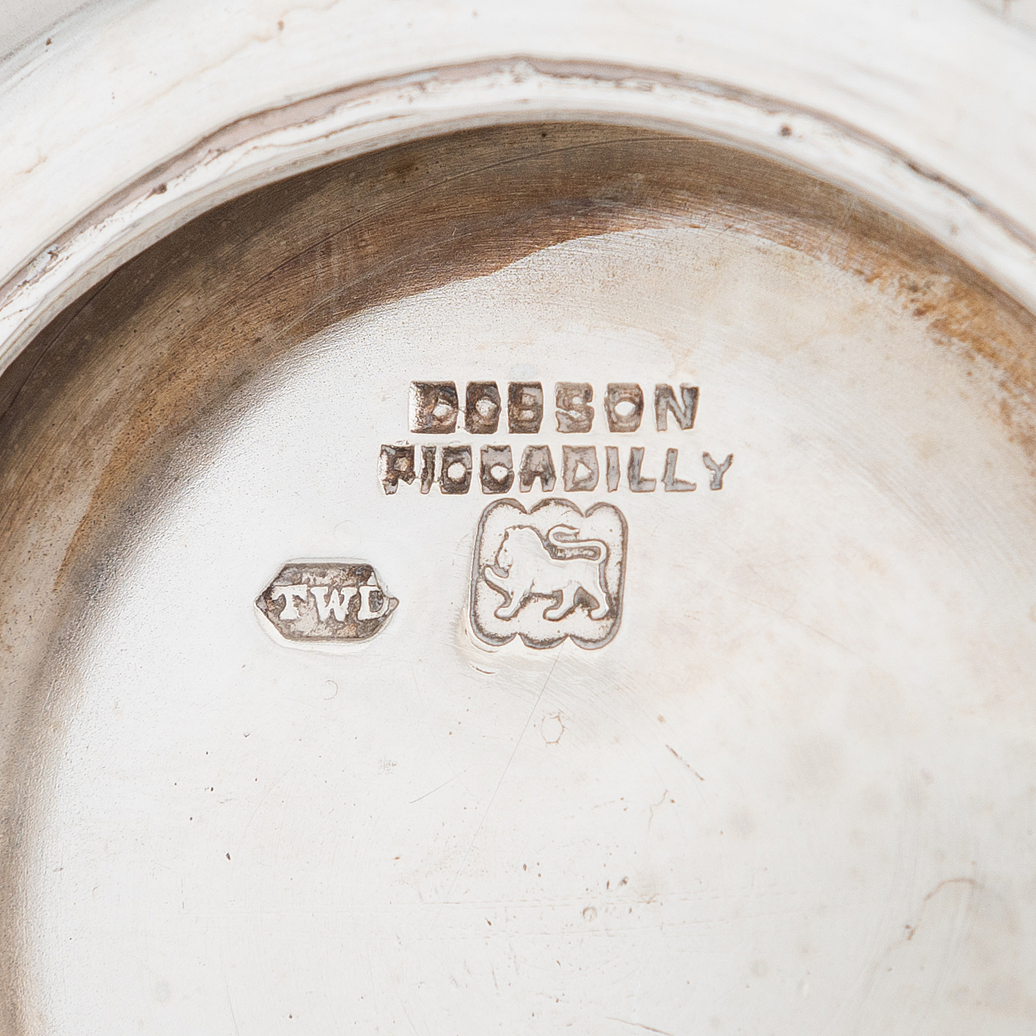 A sterling silver carafe, maker's mark of Thomas William Dobson, Dobson ...
