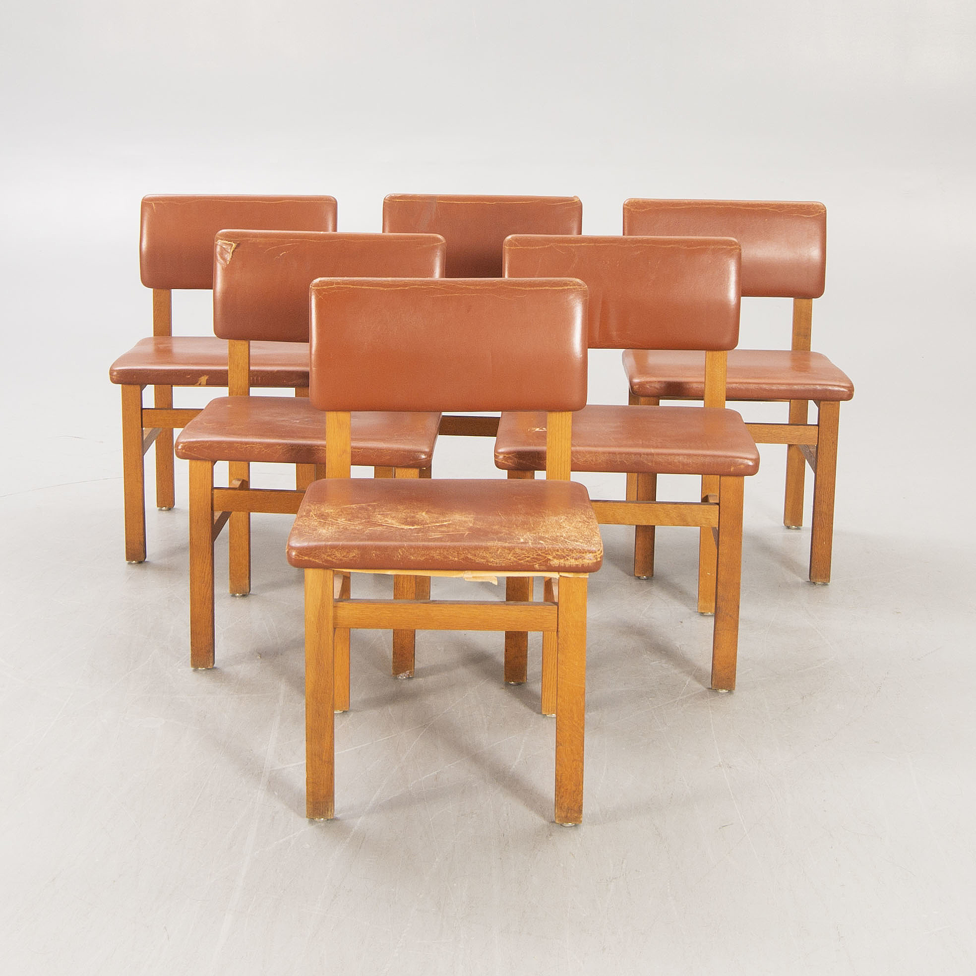 John Kandell, stolar 6 st av JE Blomqvist möbelfabrik Uppsala, 1960-tal ...
