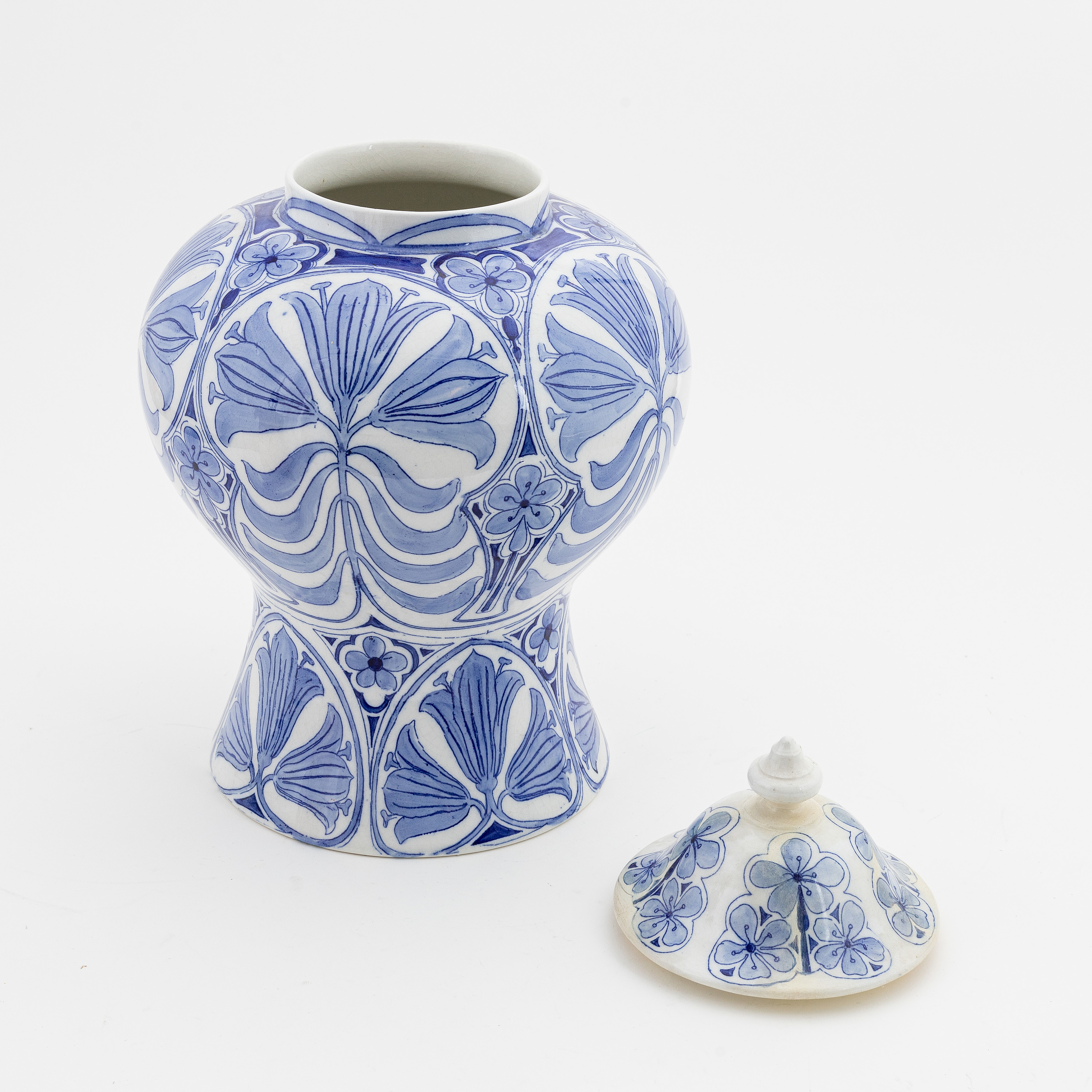 Alf Wallander, golvurna, flintgods, Rörstrand, tidigt 1900-tal. - Bukowskis