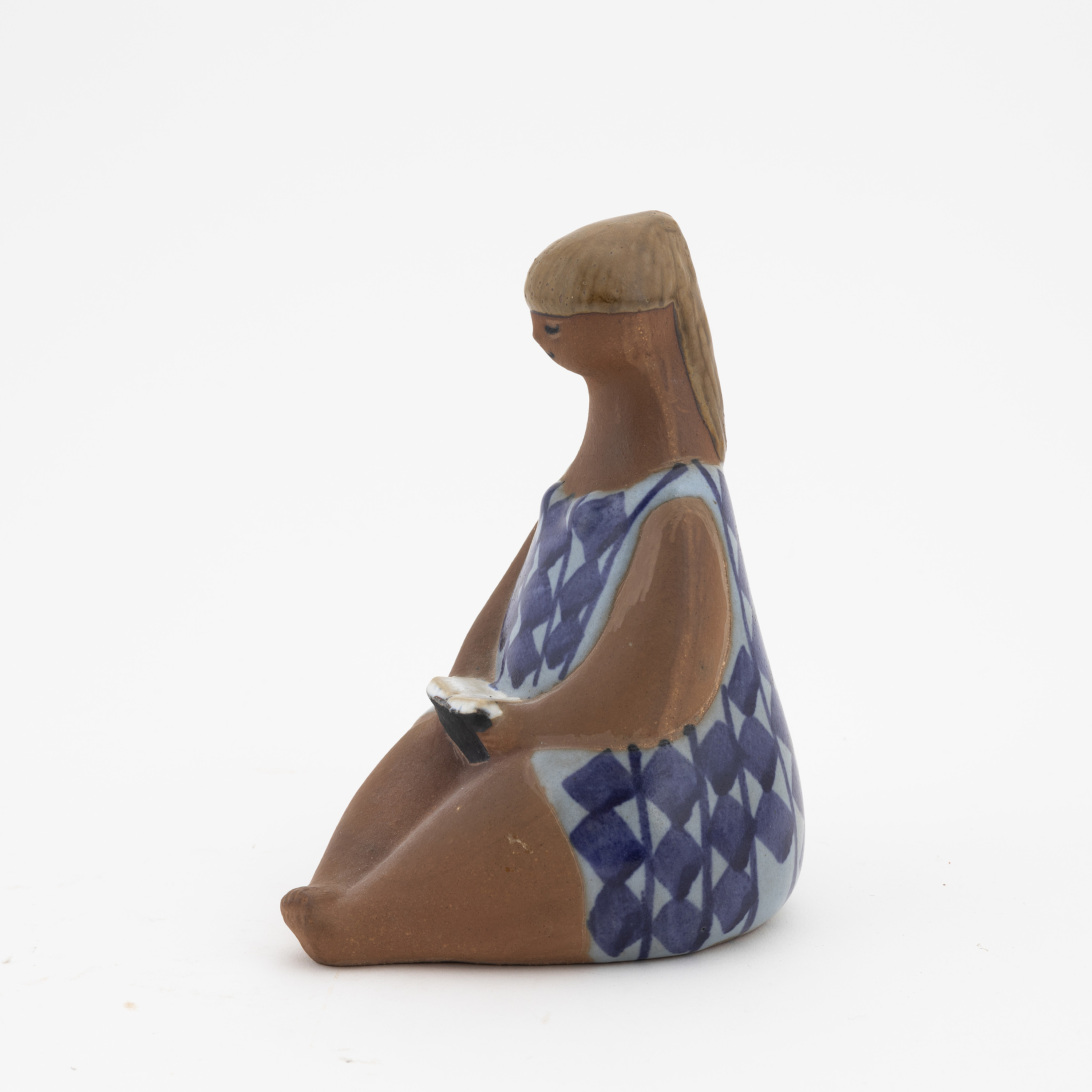 Lisa Larson, an 'Amalia' Stoneware figurine from 'ABC-flickorna', Gustavsberg. - Bukowskis