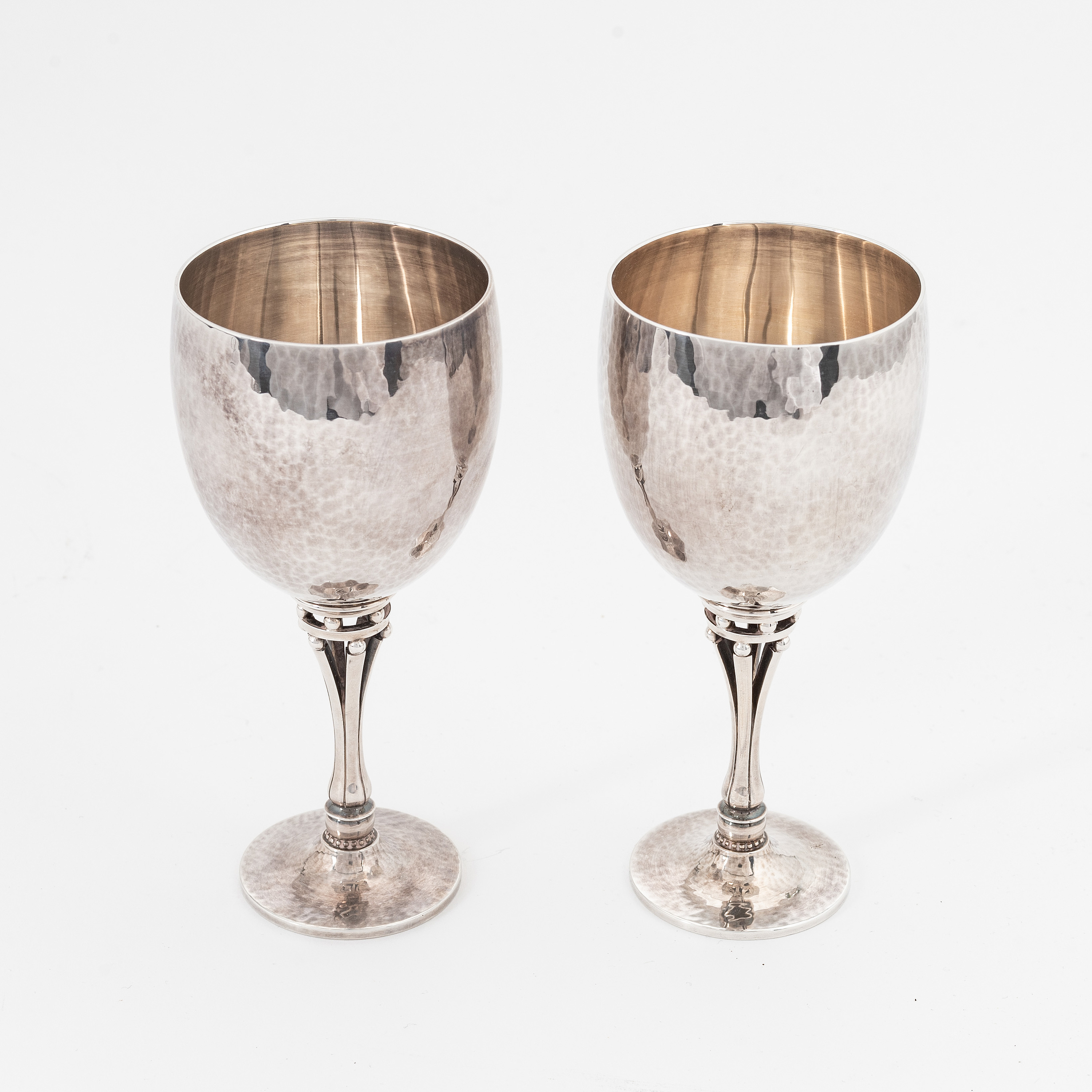 Harald Nielsen for Georg Jensen, a pair of sterling silver model 532B ...