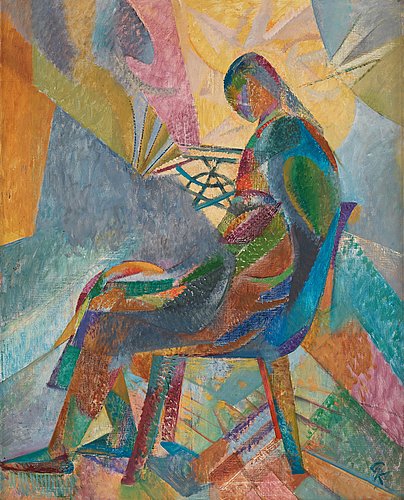 Greta Knutson-Tzara, Seated woman. - Bukowskis
