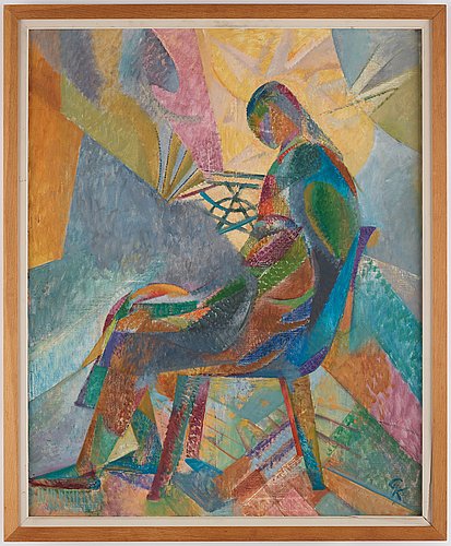 Greta Knutson-Tzara, Seated woman. - Bukowskis