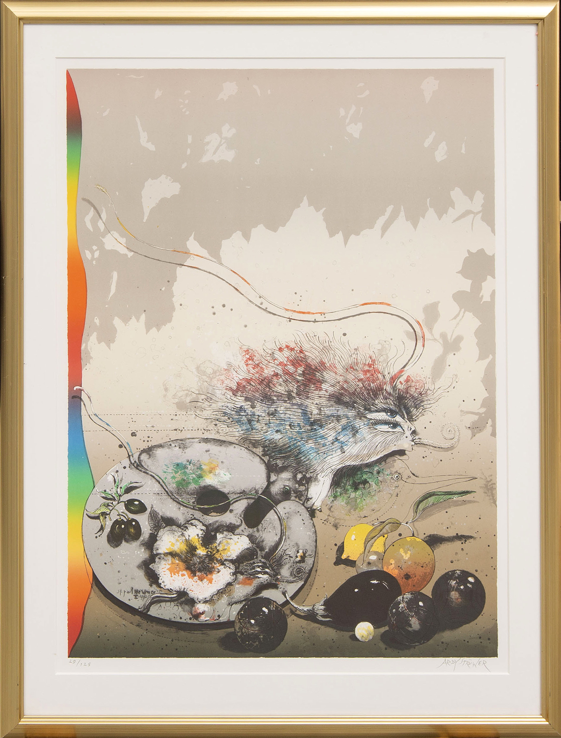 Ardy Strüwer, color lithograph signed and numbered 29/125. - Bukowskis