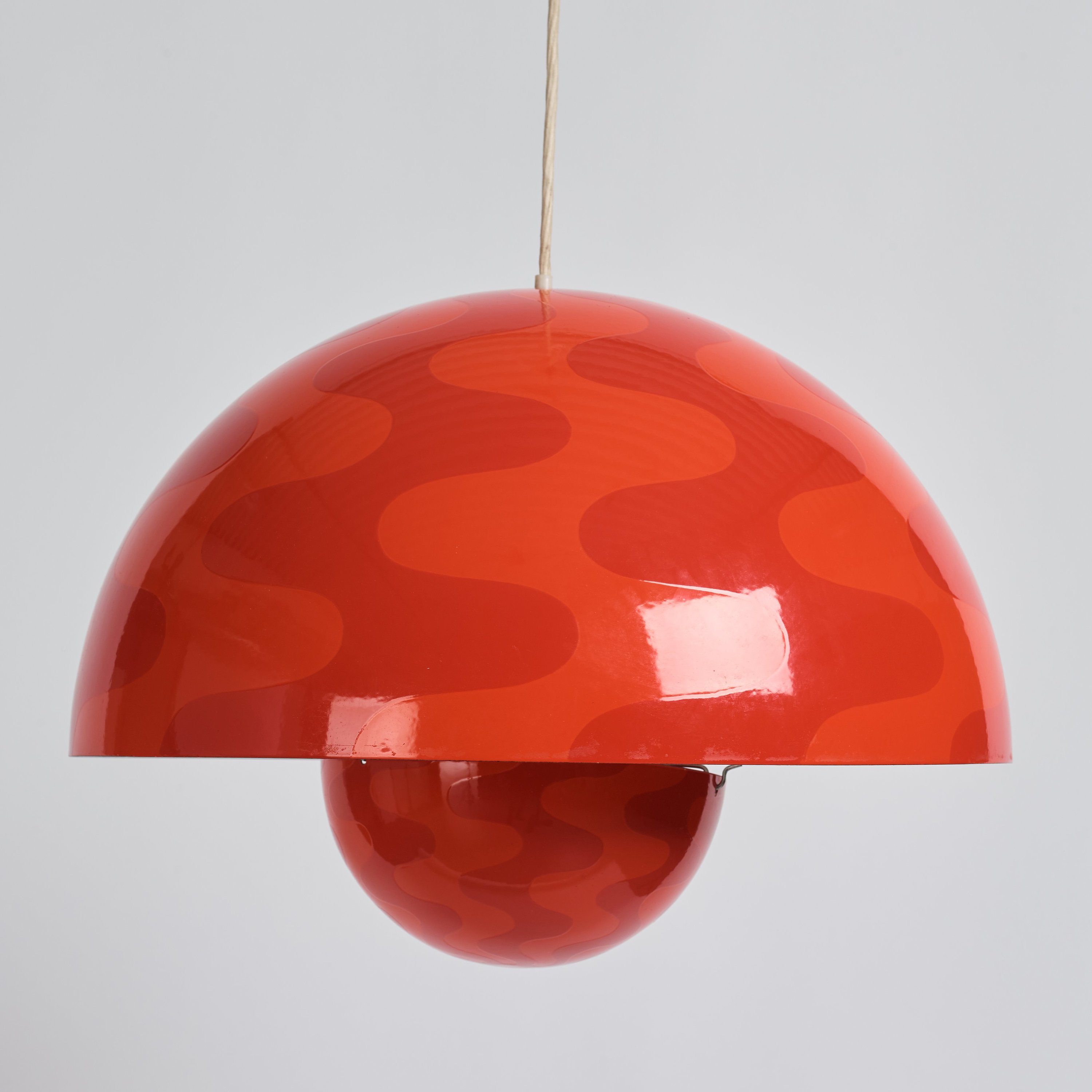 Verner Panton, a 'Flower Pot', ceiling lamp, Louis Poulsen, Denmark ...
