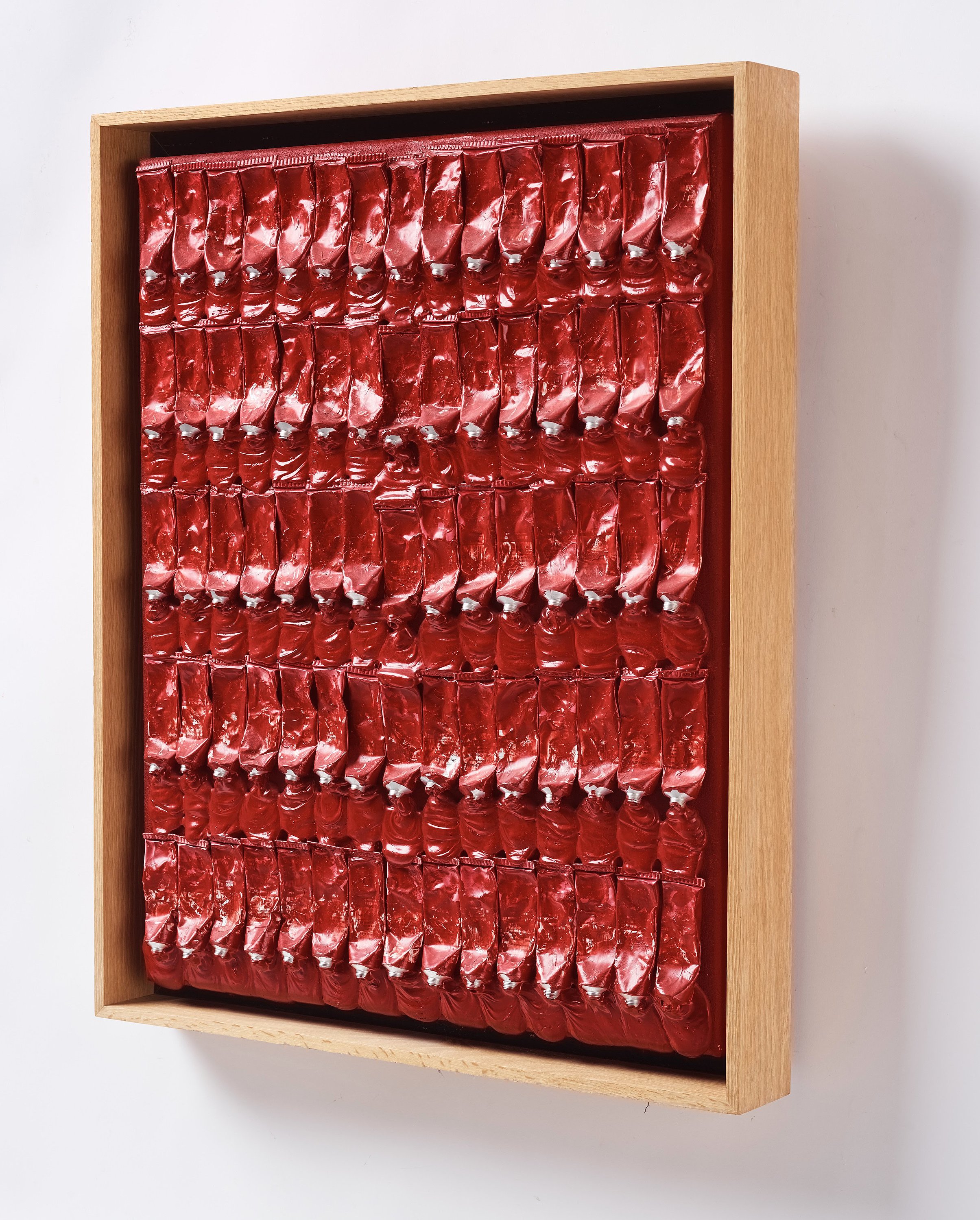 Arman (Armand Pierre Fernandez), "Monochrome Accumulation no: 2508 ...