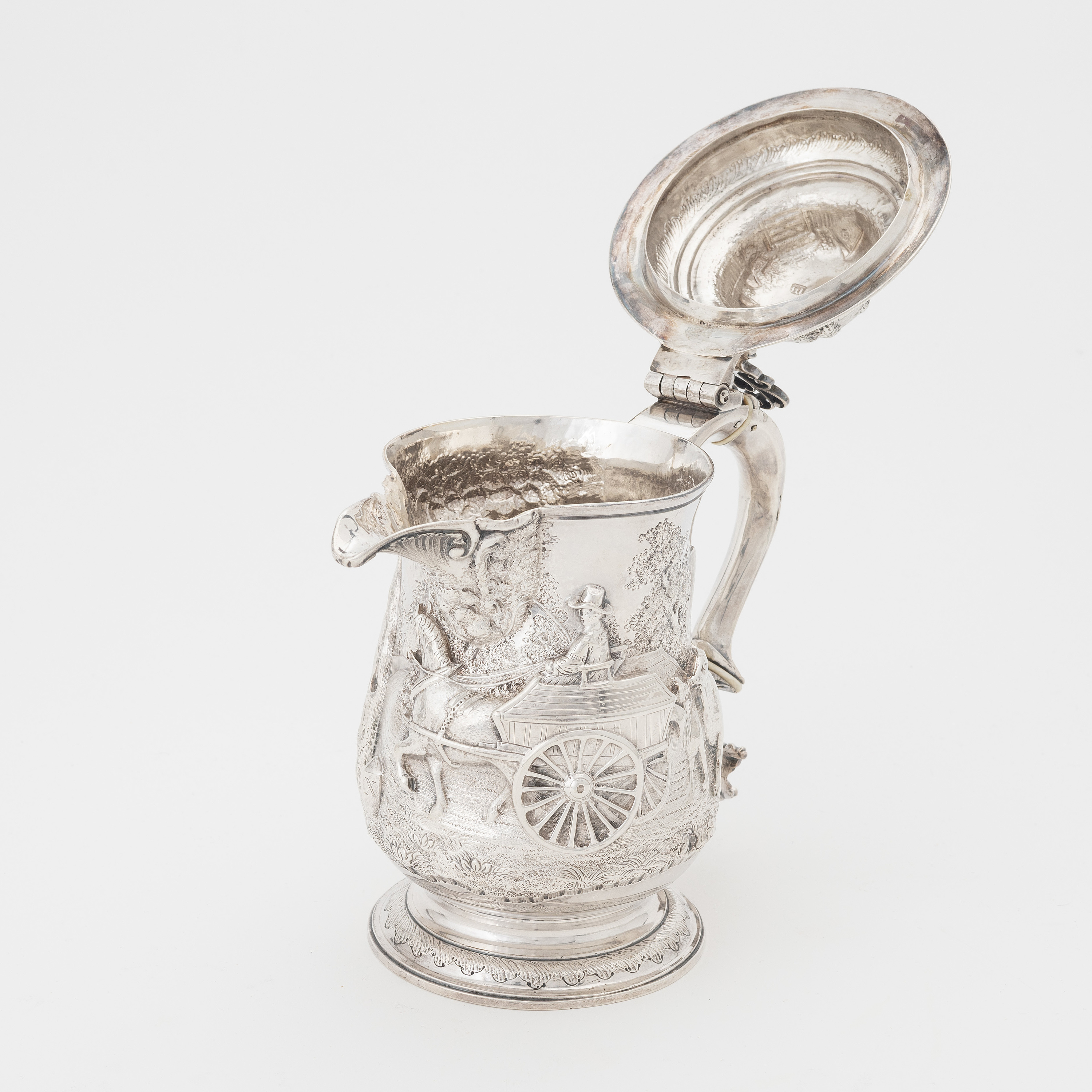 Jacob Marsh, dryckeskanna, silver, London 1767. - Bukowskis