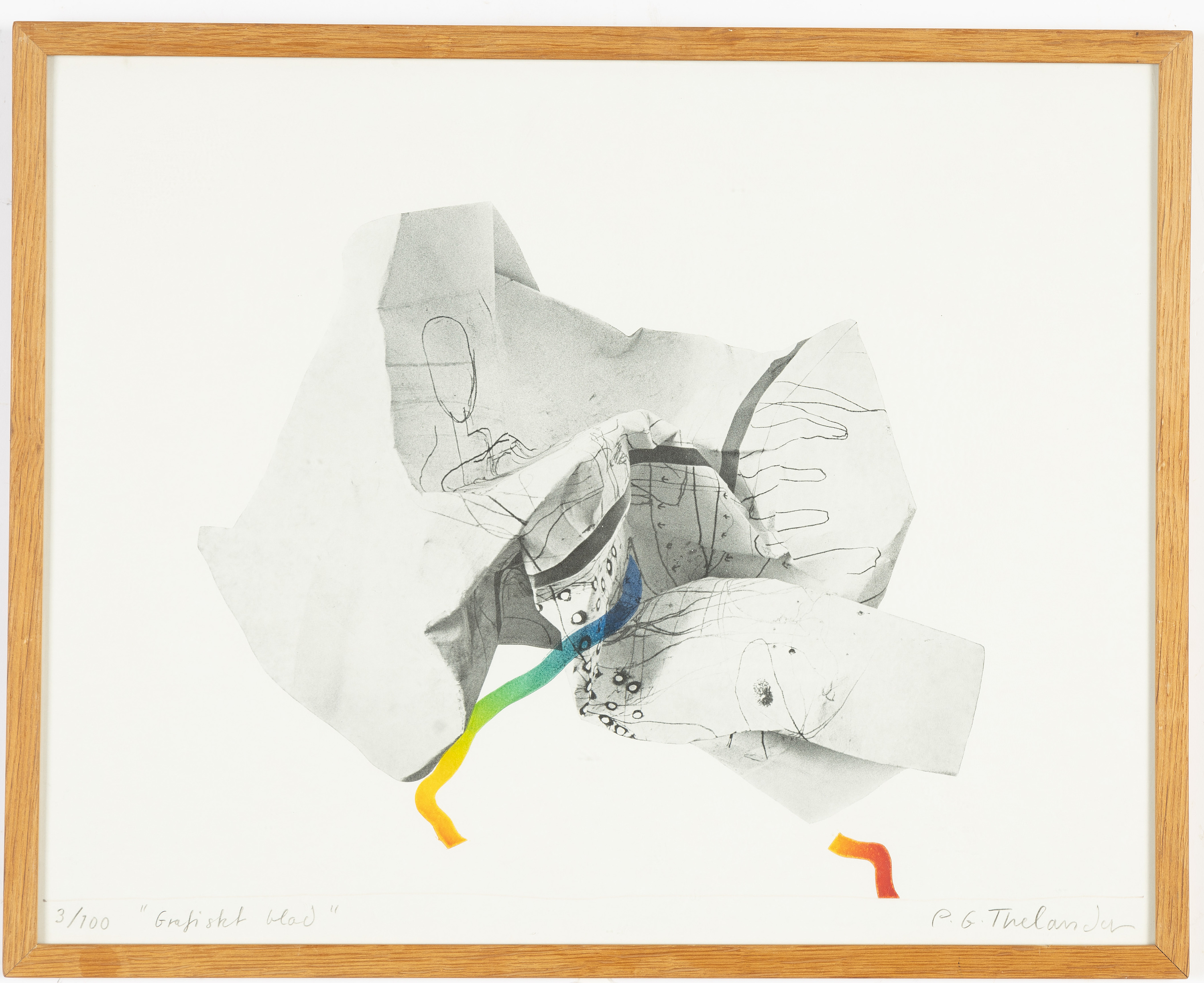 PG Thelander, lithograph in colours, 1966, signed 3/100. - Bukowskis