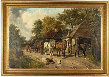 Samuel Joseph Clark, oil on canvas, signed. - Bukowskis