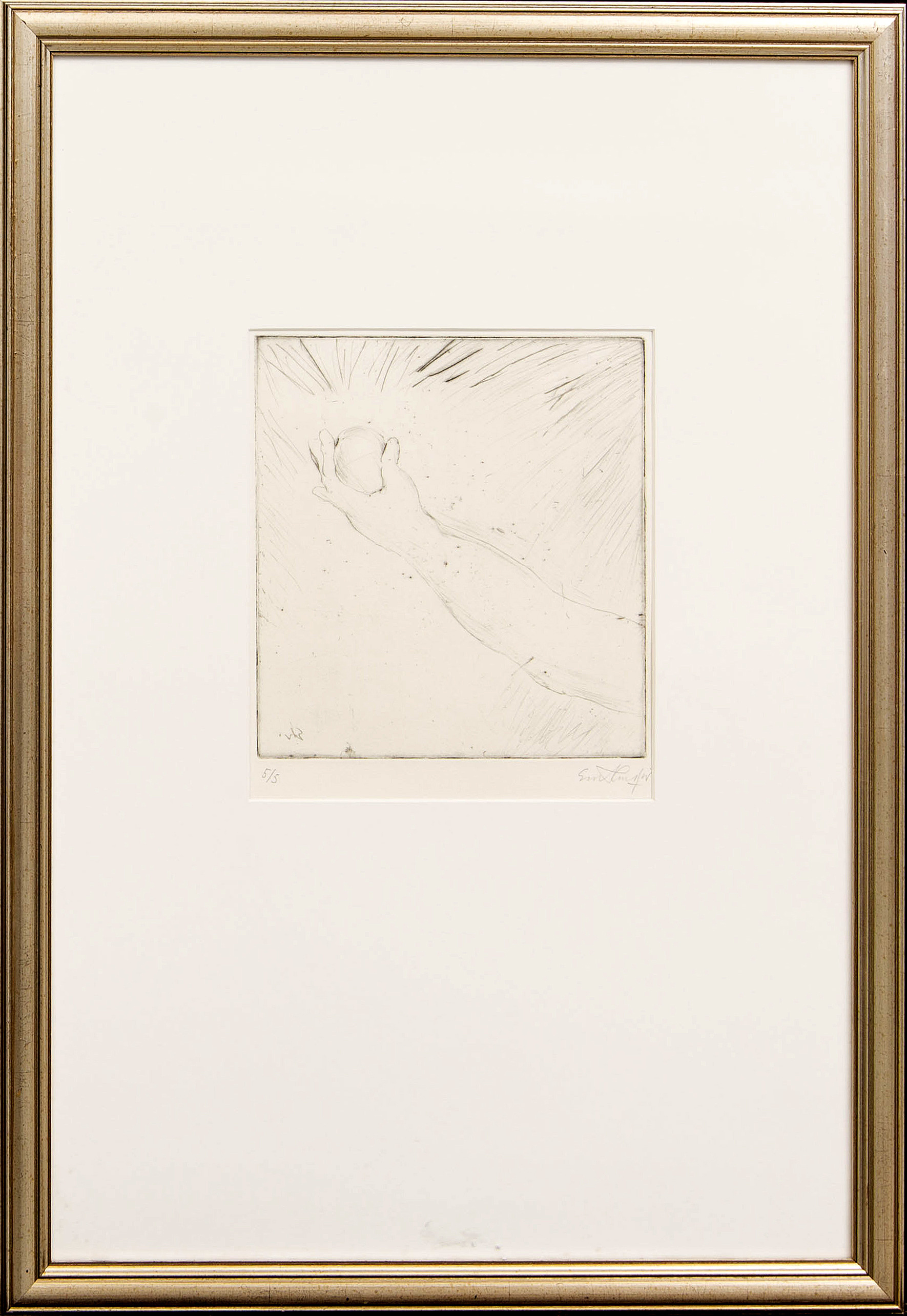 Evert Lundquist, etsning signerad och numrerad 5/5. - Bukowskis