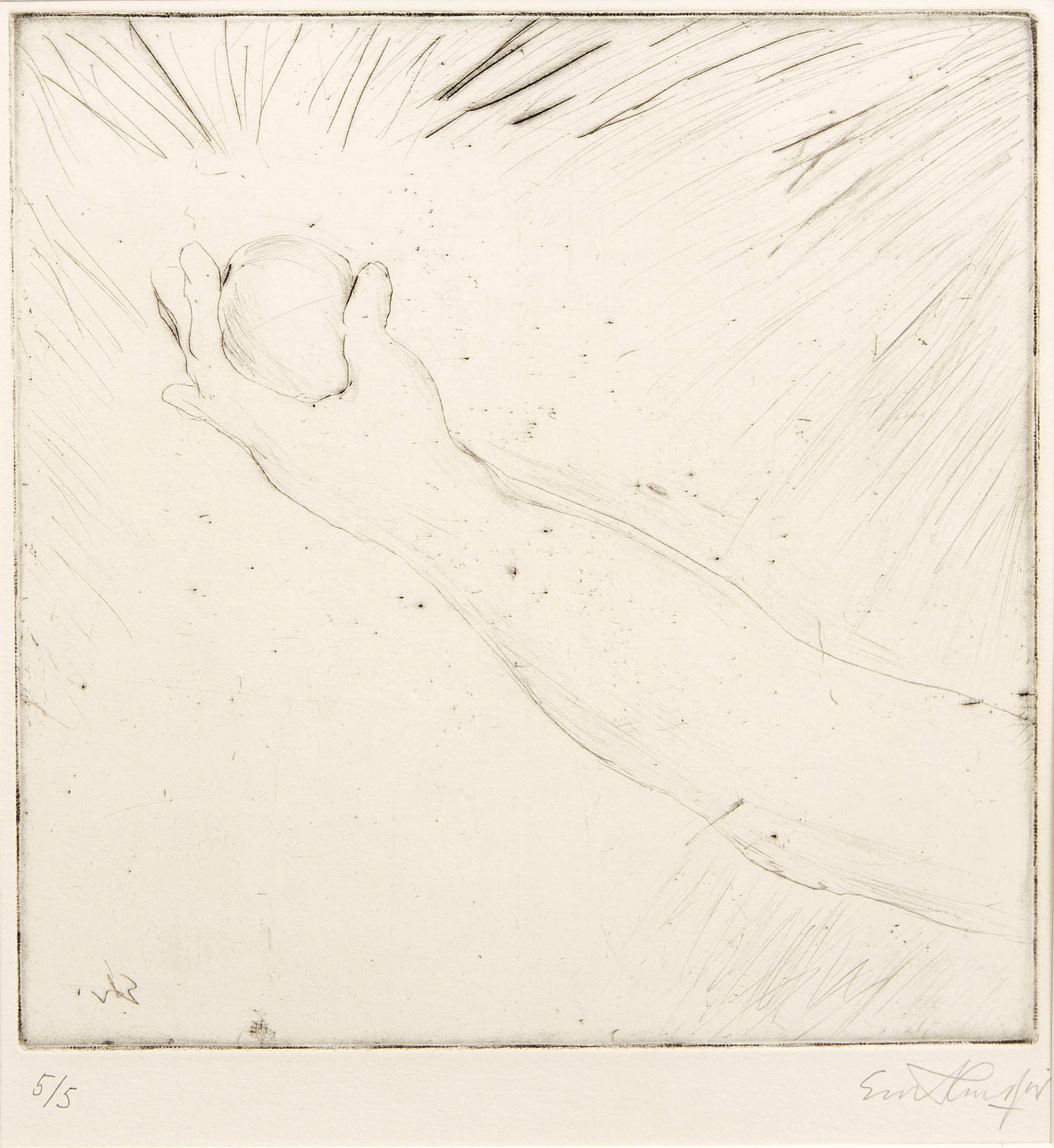 Evert Lundquist, etsning signerad och numrerad 5/5. - Bukowskis