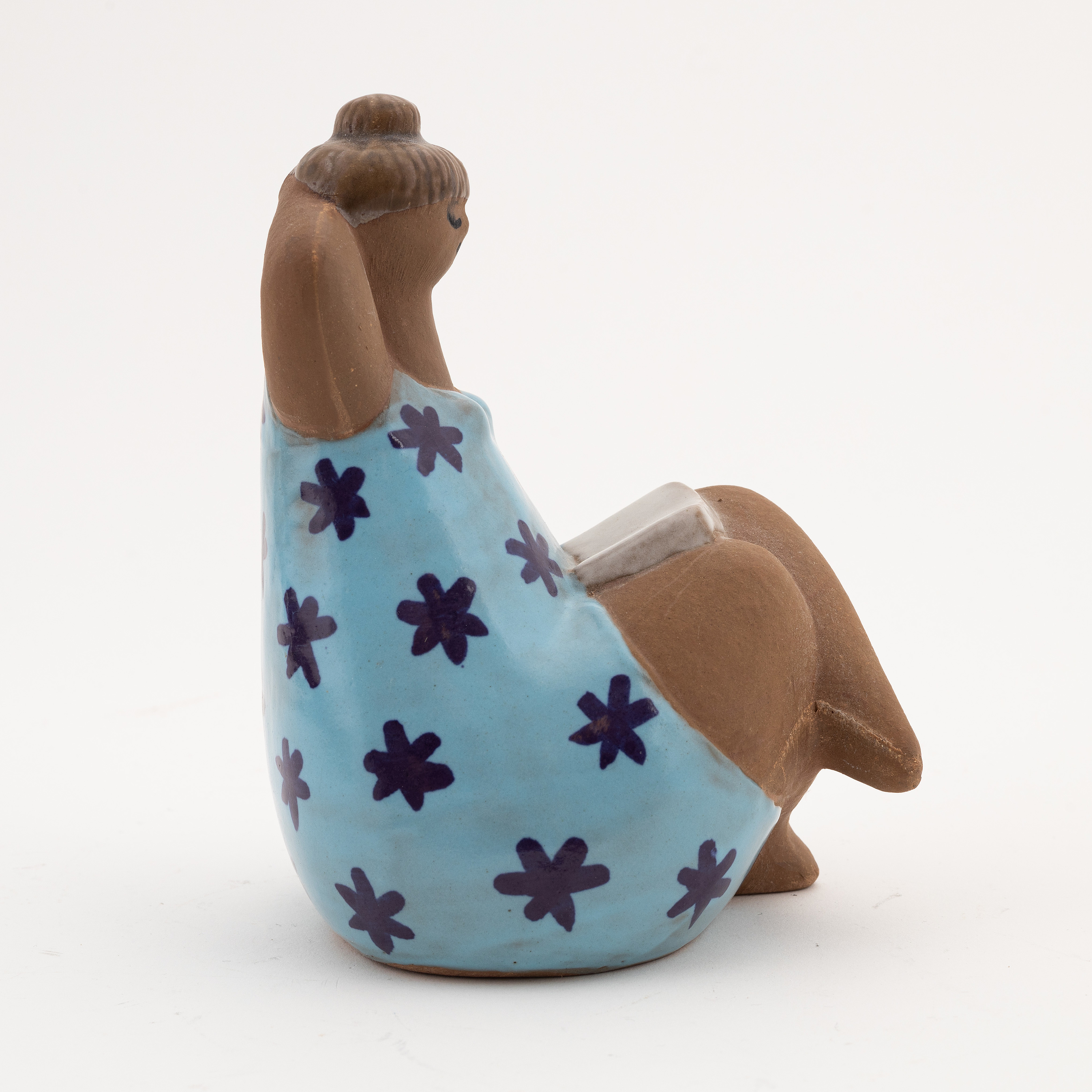 Lisa Larson, an 'Emma' stoneware figurine from 'ABC-flickorna', Gustavsberg. - Bukowskis