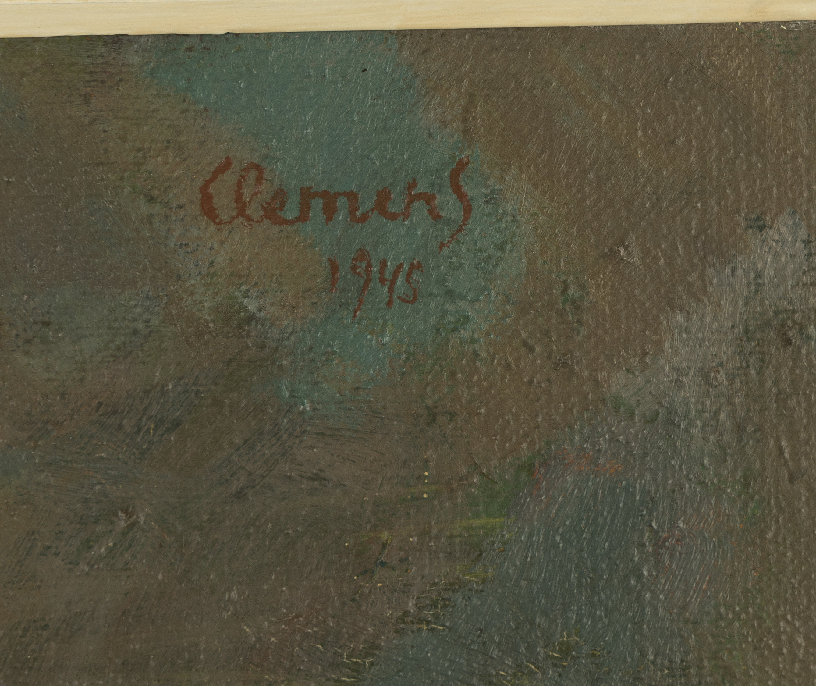 Curt Clemens, oil on canvas, signed and dated 1945. - Bukowskis