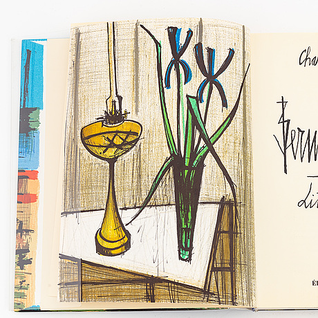 Bernard Buffet, "Bernard Buffet lithographe", 1979, with three colour ...