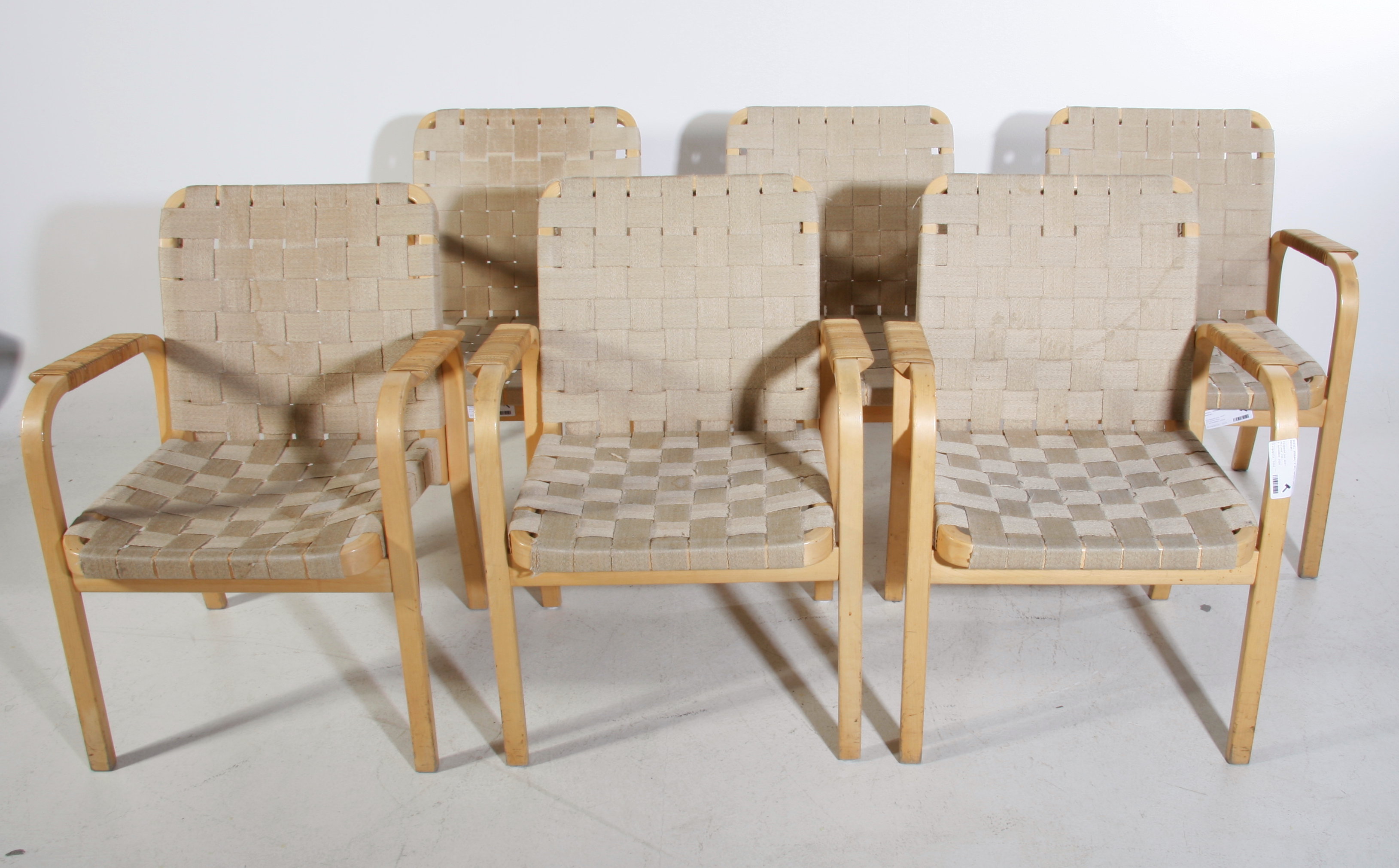 STOLAR, 6 st. Märkta Artek, Aalto Design Made in Finland. - Bukowskis