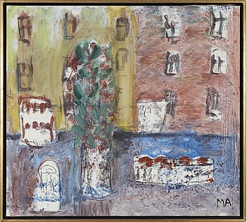 Maj Arnell, oil on canvas, signed. Dated -02 verso. - Bukowskis